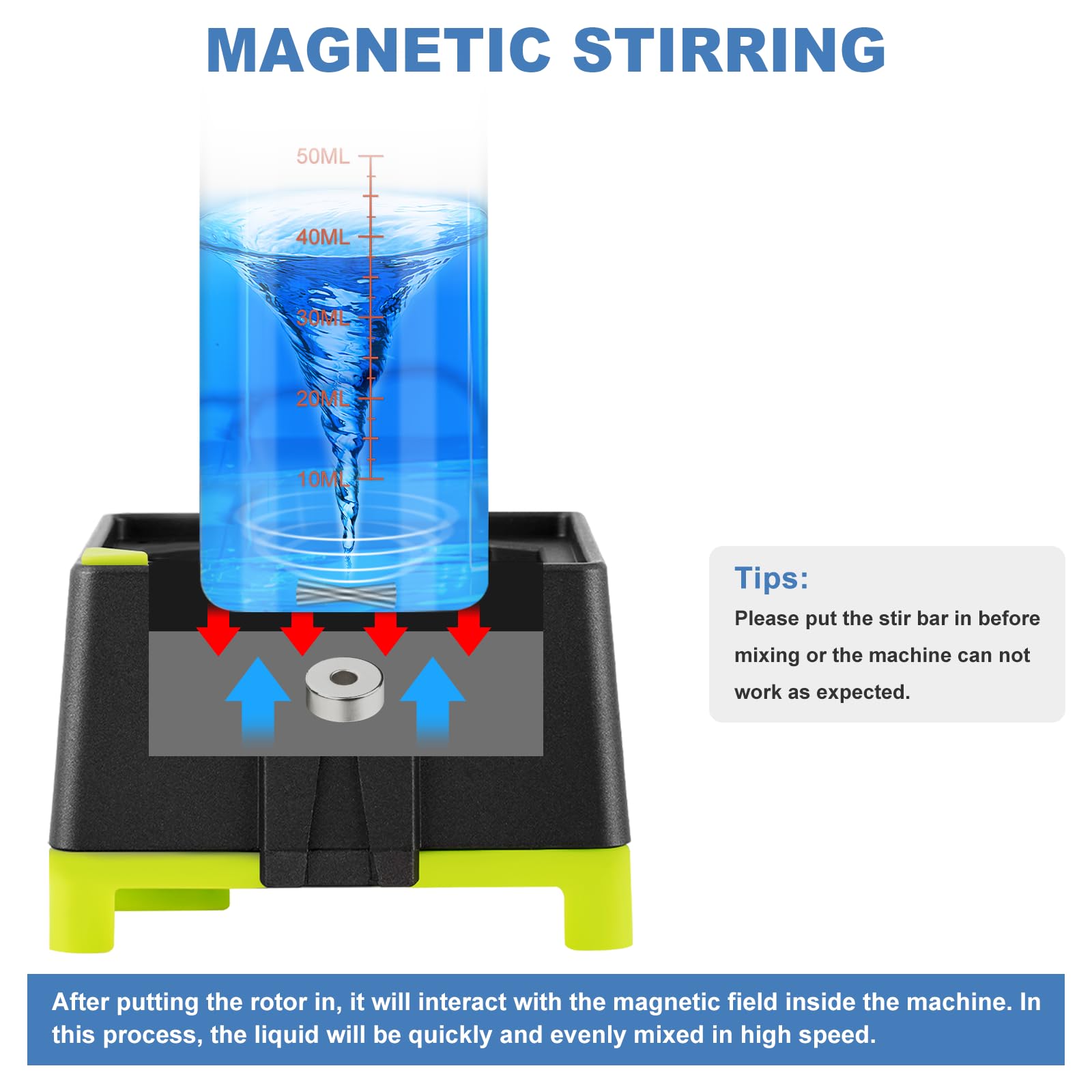 Mini Vortex Mixer 11000rpm Magnetic Vortex Paint Mixer Vortex Botttle ...