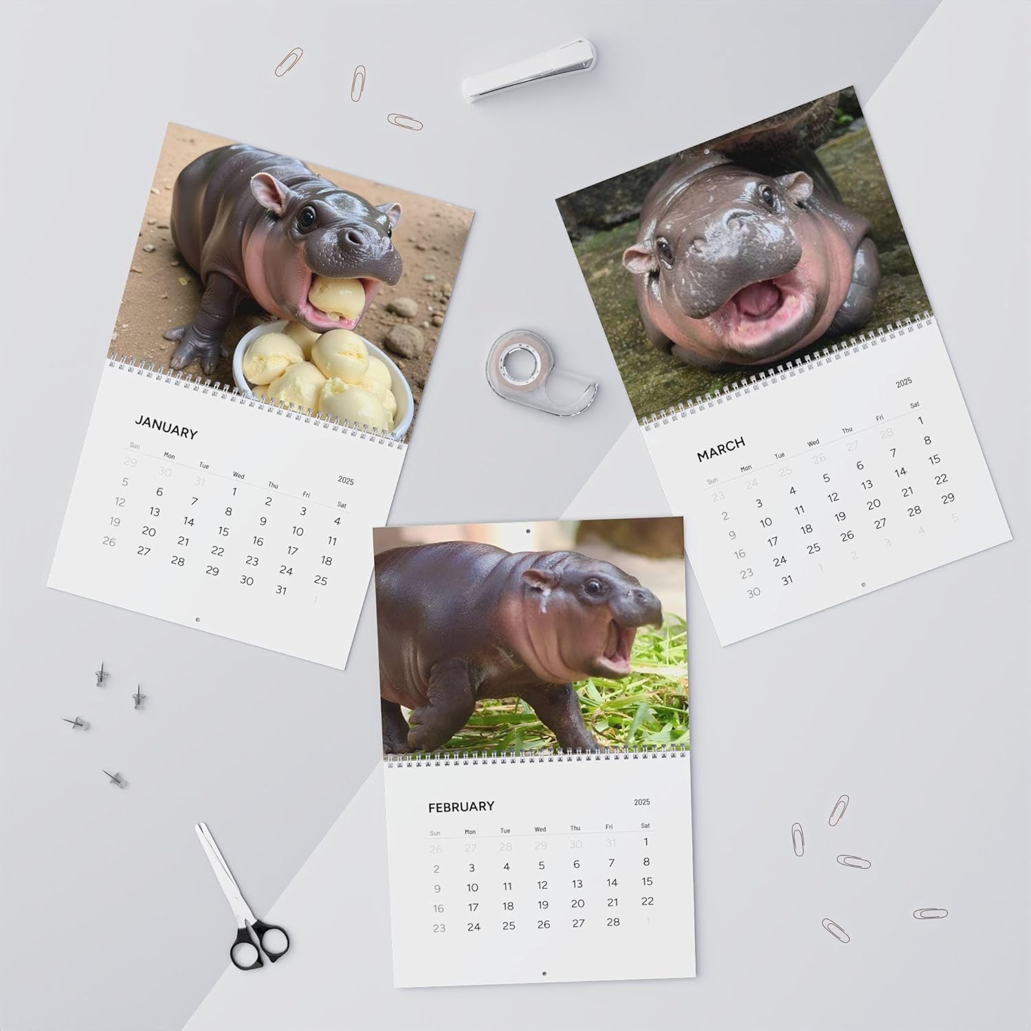 Moo Deng Calendar 2025, Moo Deng Calendar, Moodeng Bahrain | Ubuy