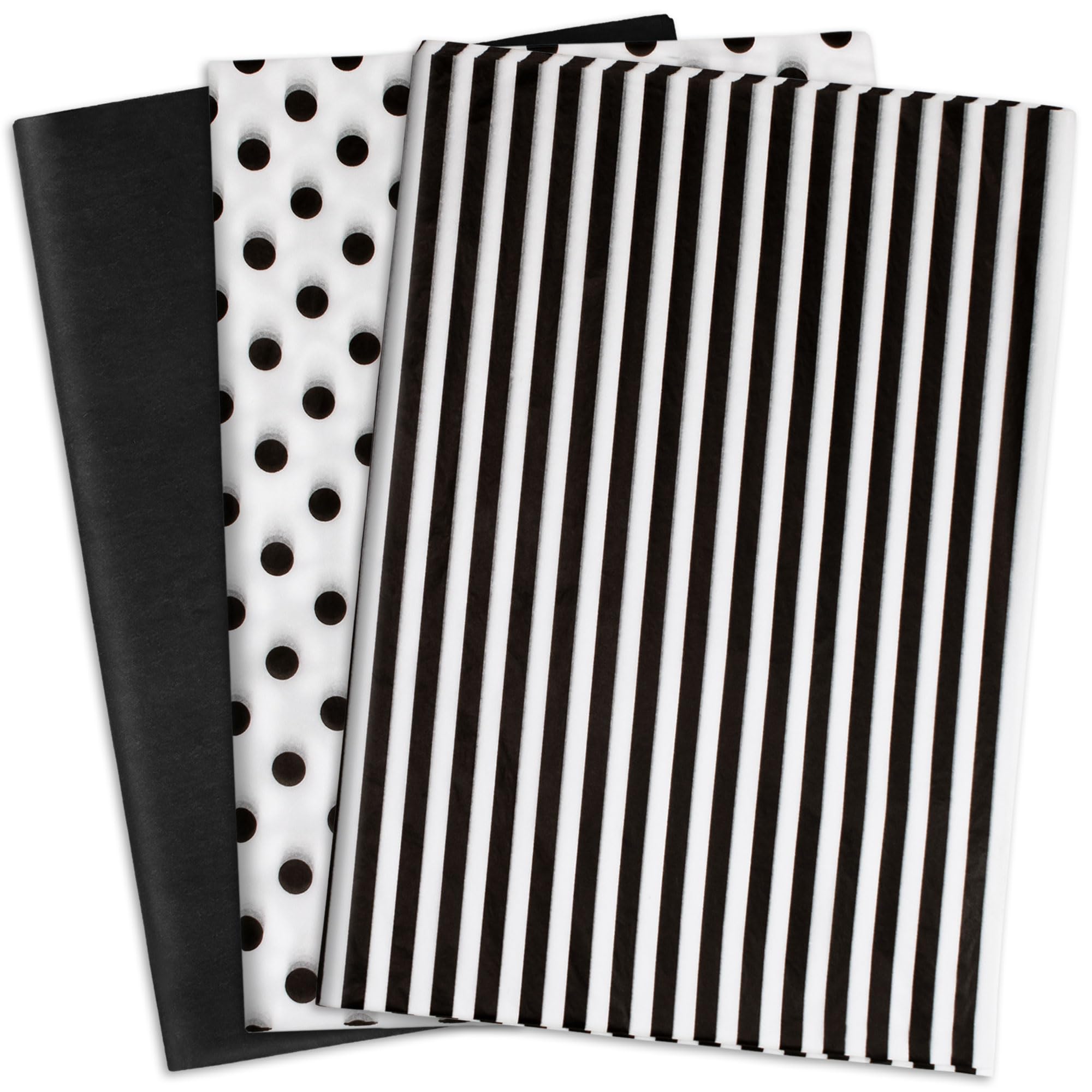 Amazon.com: MR FIVE Black and White Tissue Paper Bulk,20" X 28",Black ...