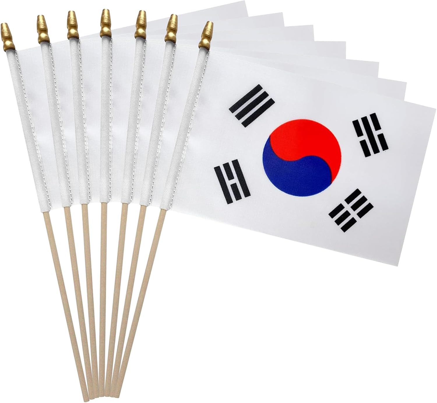 Amazon.com : GSYLPFT 12 Pack South Korea Flags on Sticks Korean Small ...