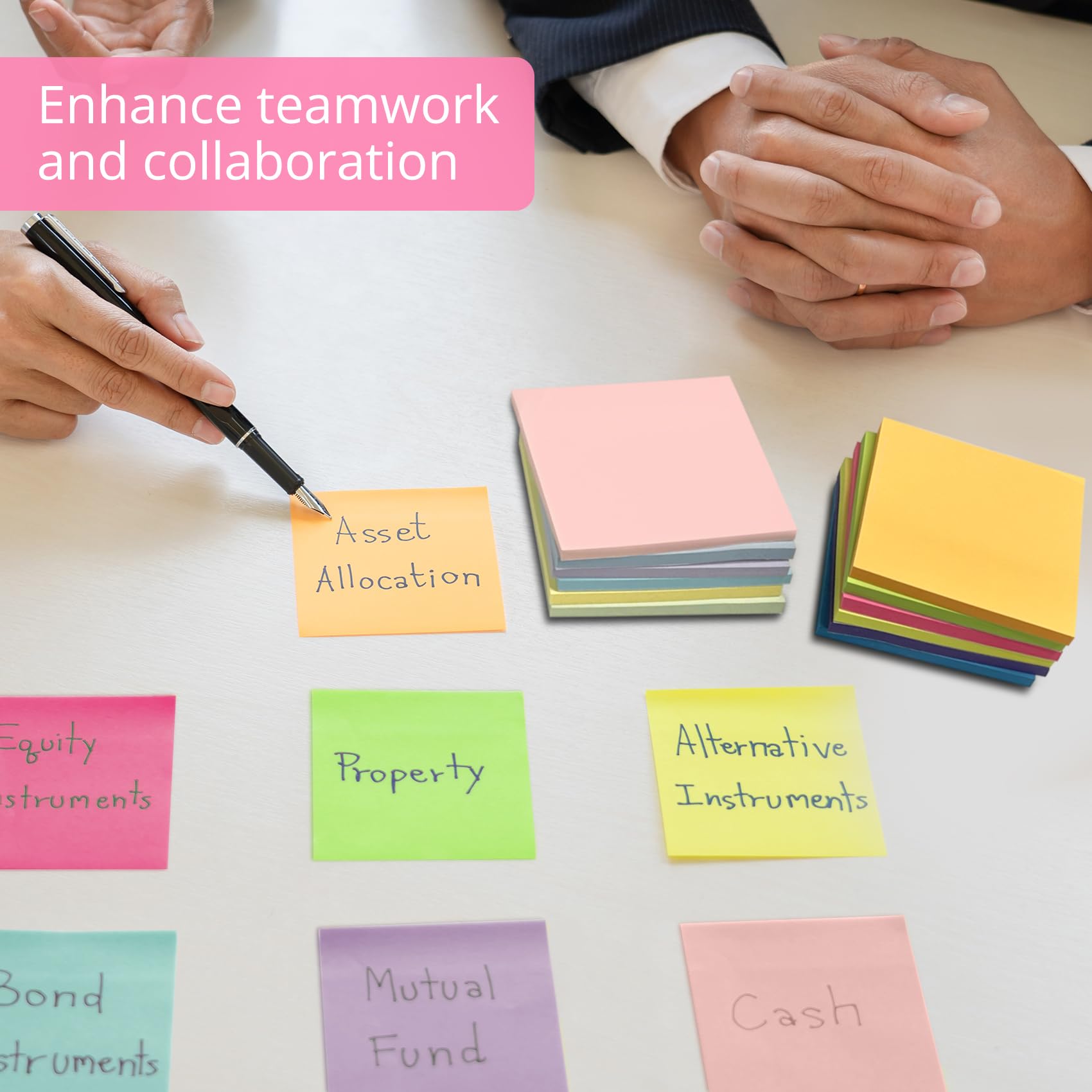 Snapklik.com : Sticky Notes, 12 Pads, 3x3 Inches, Colorful Stick Note ...