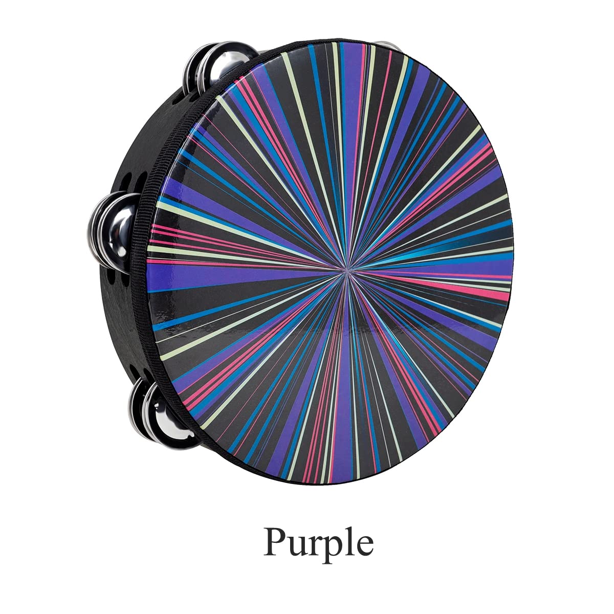 Snapklik.com : OriGlam 8 Inch Double Row Tambourine, Hand Held ...