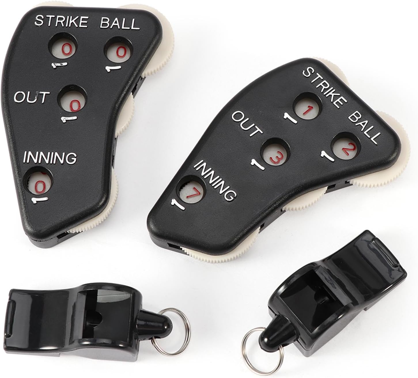Amazon.com: CALIDAKA 4pcs/set Wheel Baseball Umpire Clicker -Black ...