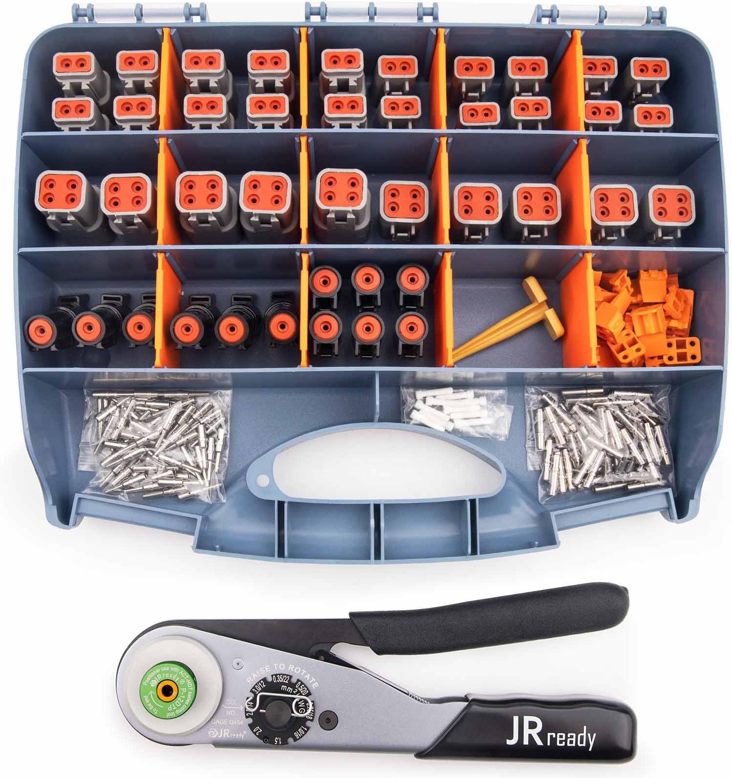 Amazon.com: JRready DTP&DTHD Deutsch Connector Crimp Tool Kit ST6361 ...