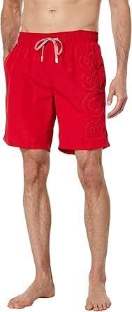 BOSS Whale Swim Shorts Open Red LG | Amazon.com