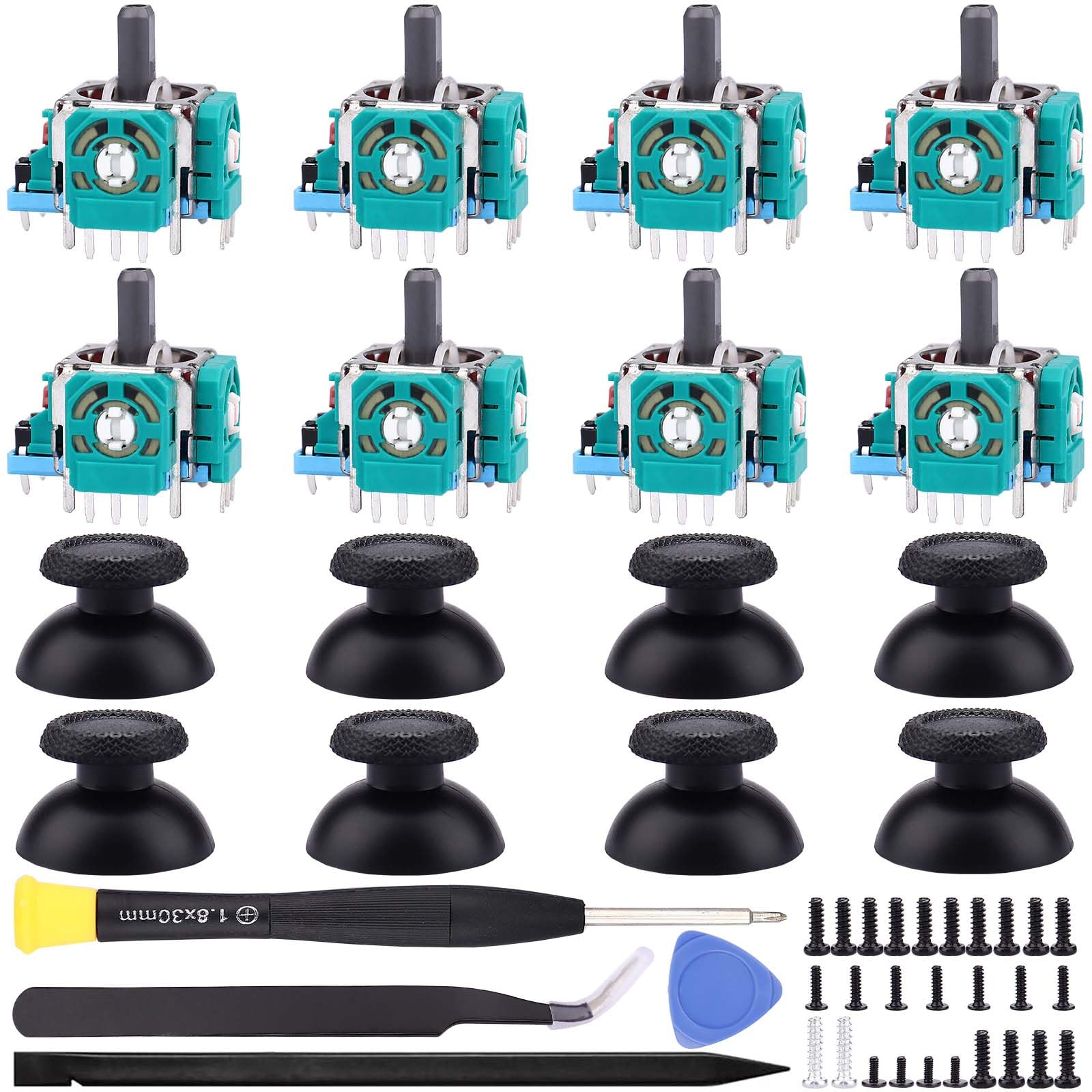 Amazon.com: Ikpek 8 Pack Joystick Replacement for PS5 Controller, 3D ...