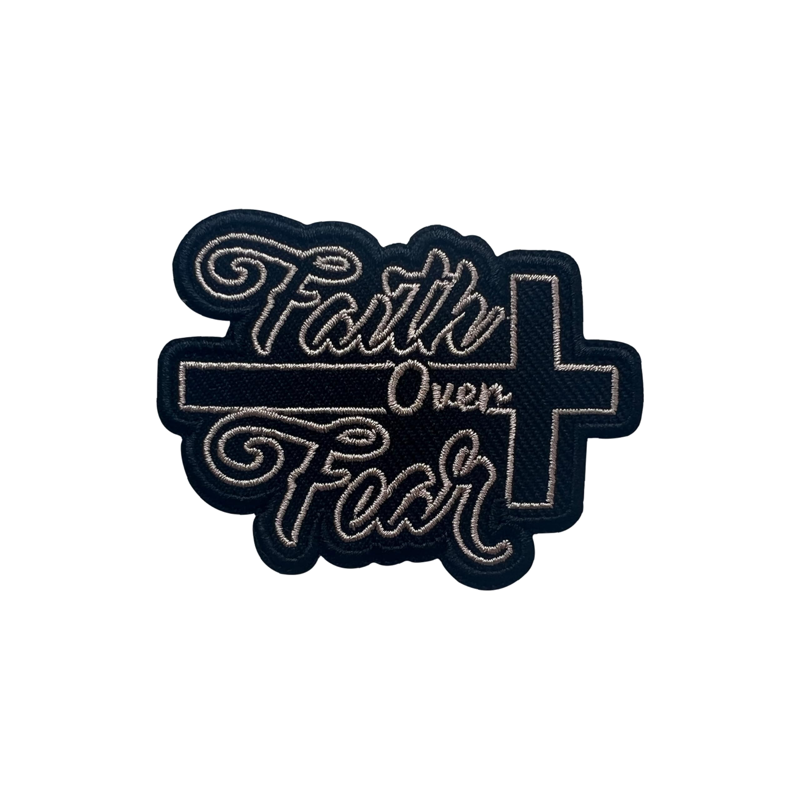 Amazon.com: Zolawe Faith Over Fear Patch, 3 Inches Sew On Iron On ...