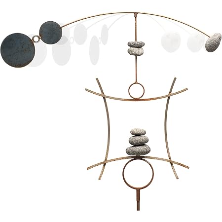 Amazon.com: AURA LIFE Zen Garden Spinner Kinetic Wind Sculpture ...
