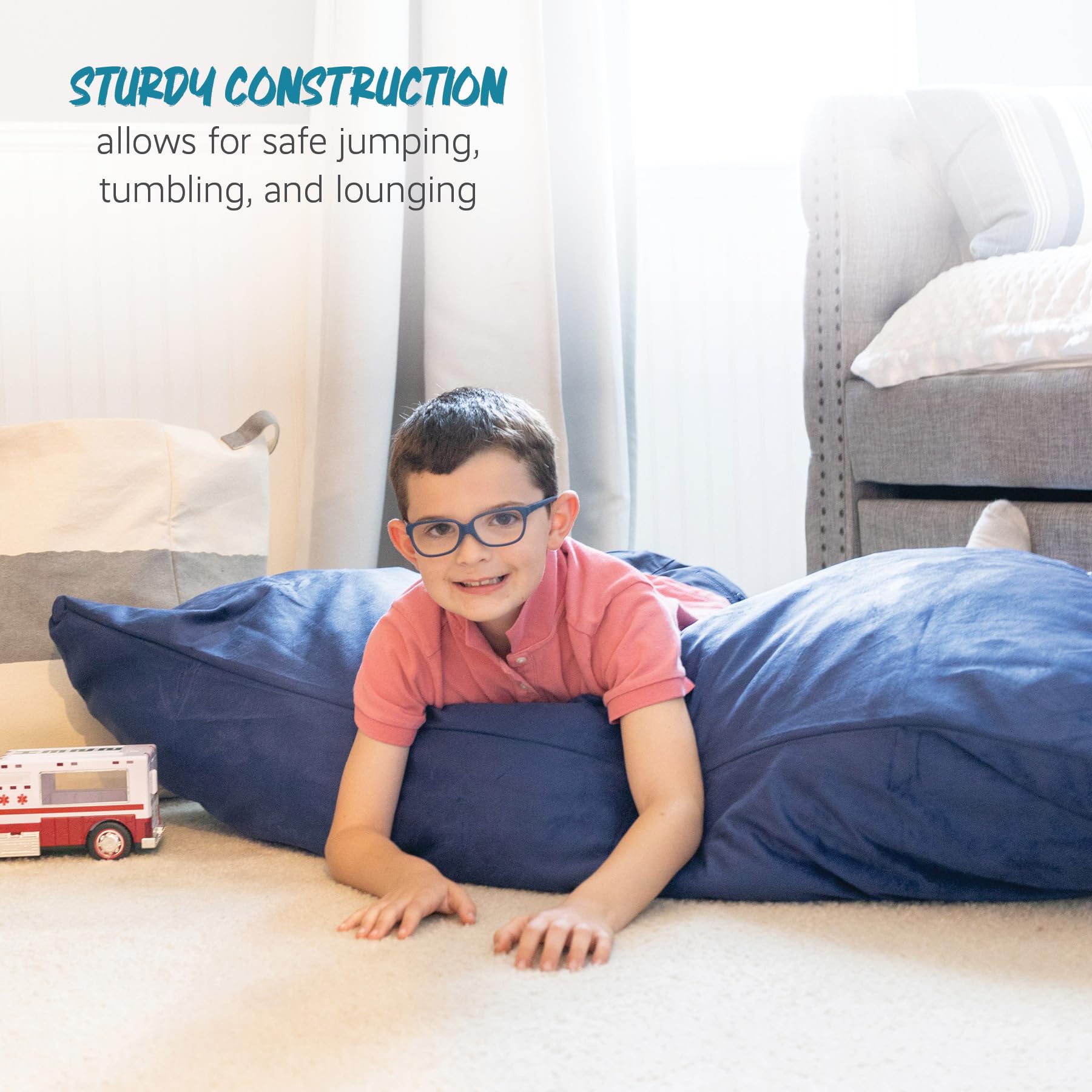 Snapklik.com : CordaRoys Plush Fur Sensory Crash Pad For Kids And ...