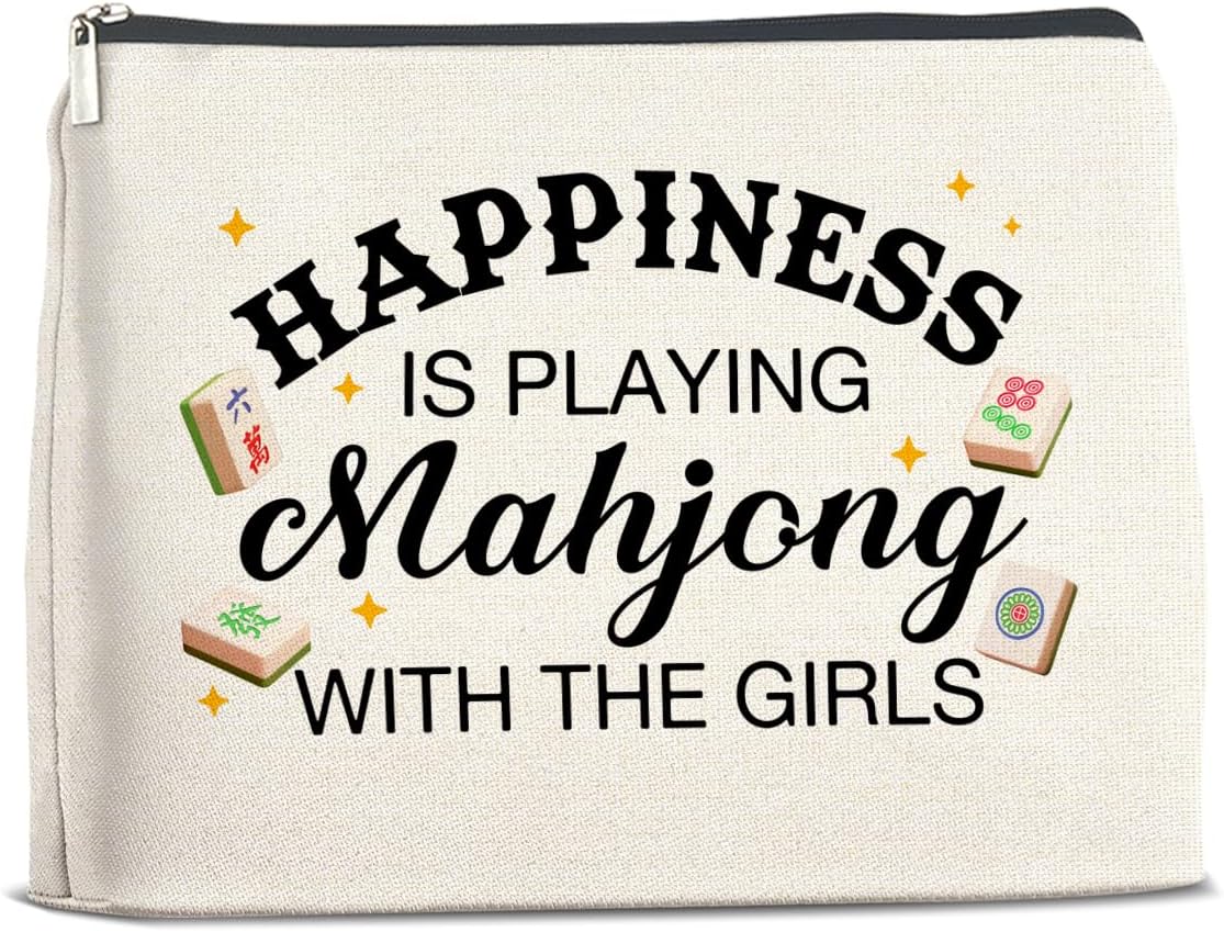 Amazon.com: UPNEGE Mahjong Lovers Makeup Bag - Mahjong Gifts for ...