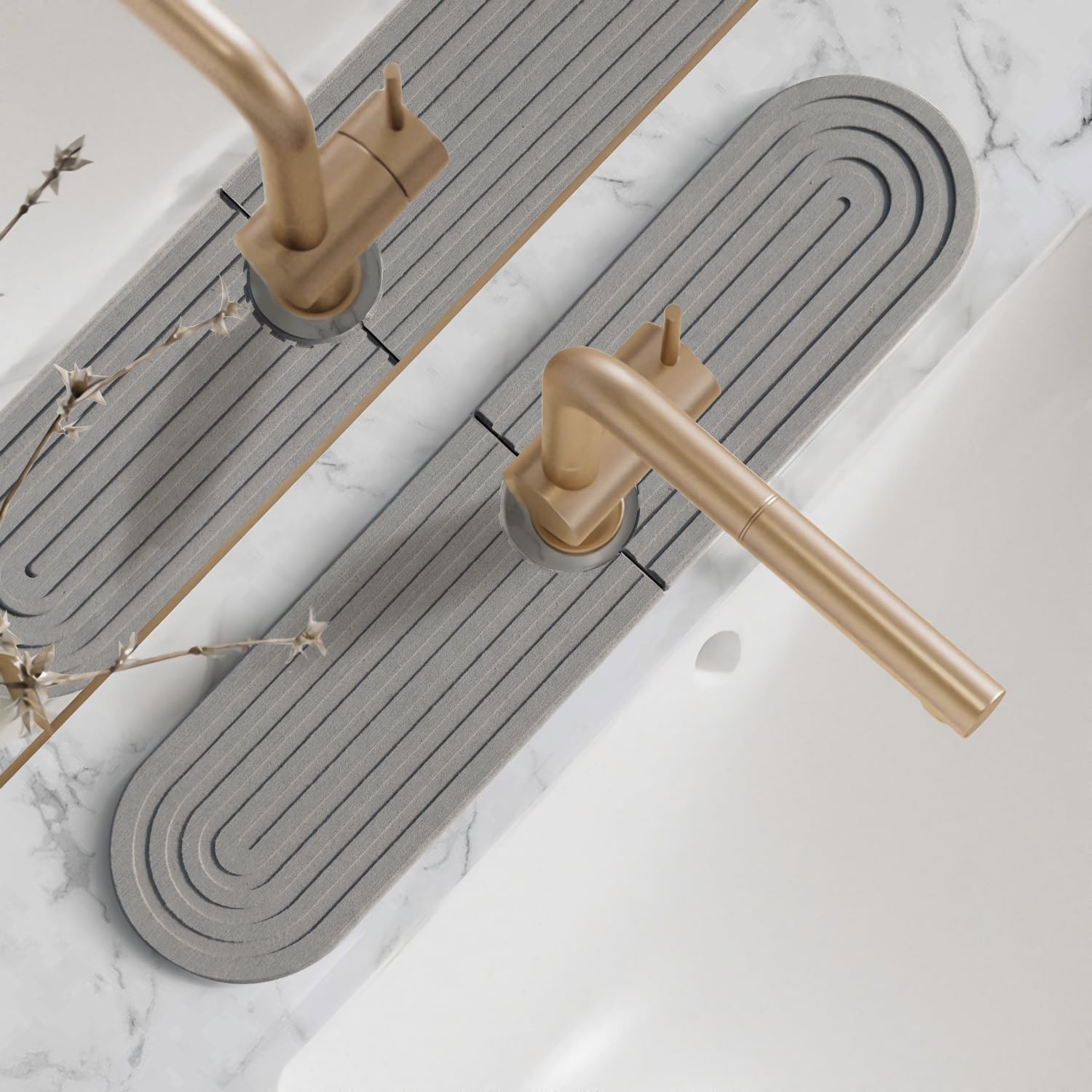 Amazon.com: eormoe Kitchen Faucet Mat - Diatomite Splash Guard for Sink ...