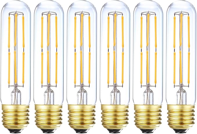 LVYE Dimmable T10 Edison Led Tubular Bulb 3000K Soft White E26 Vintage ...
