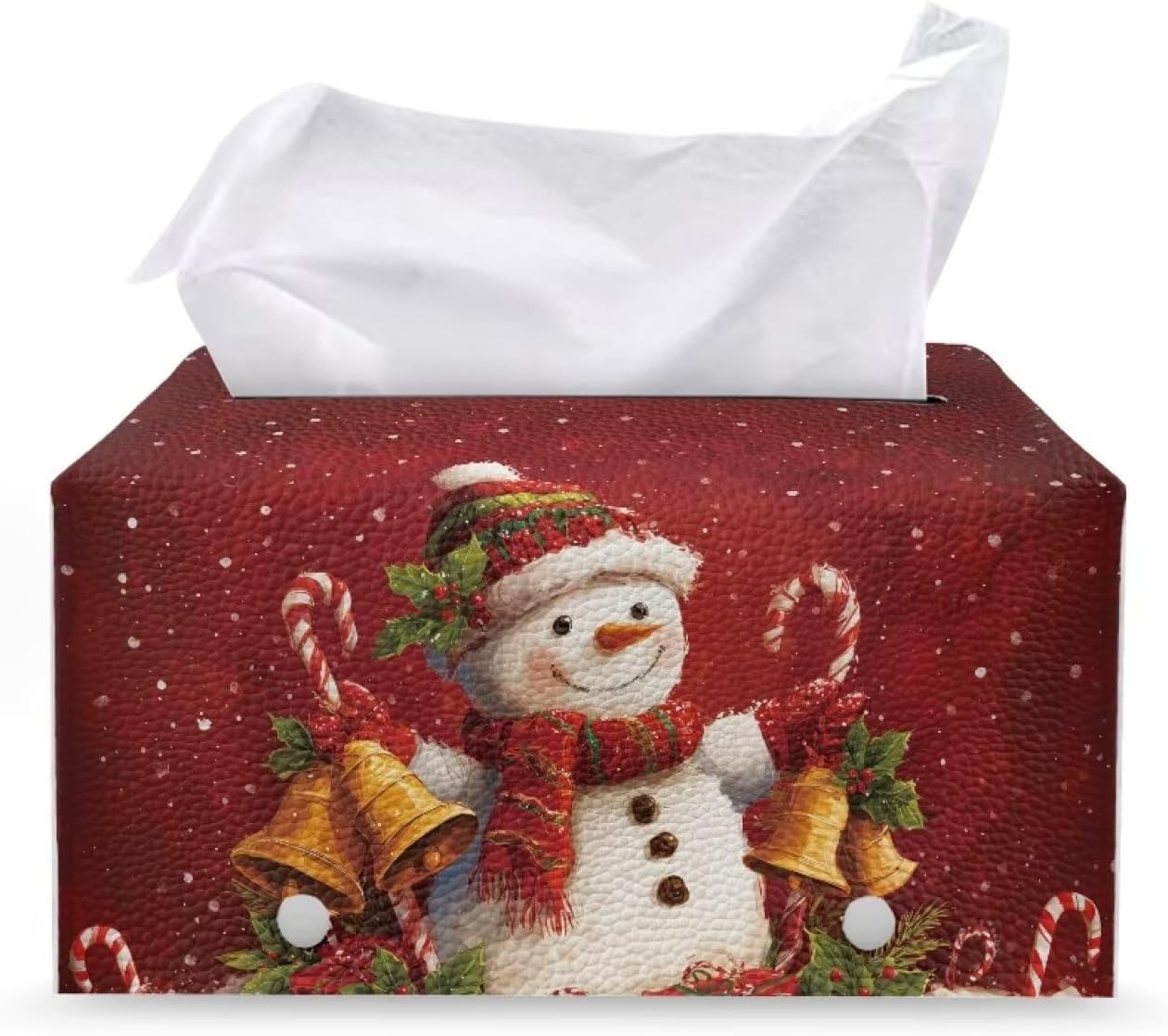 Amazon.com: Cugasmaru Christmas Tissue Box Holder Rectangular Snowman ...