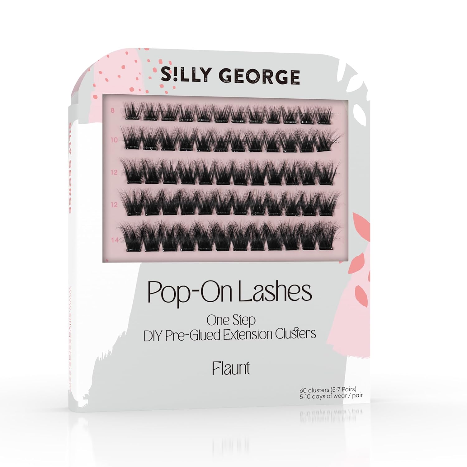 Amazon.com: Silly George Pop-On Lashes - DIY 1-Step Pre-Glued Faux ...