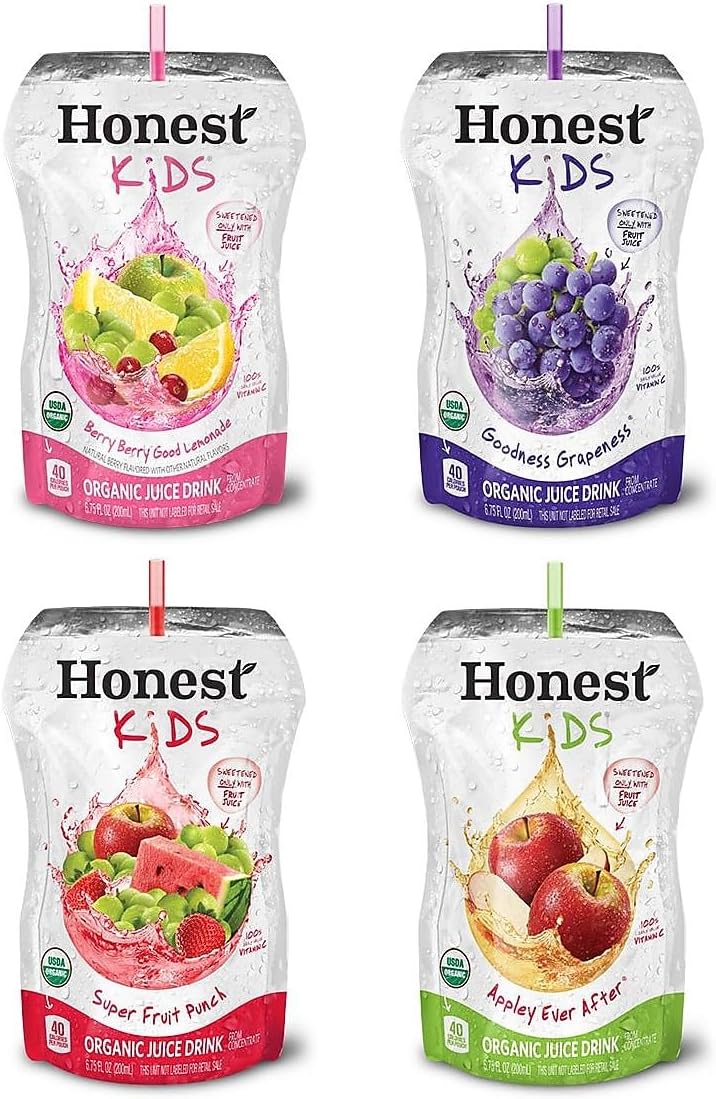 Amazon.com : Honest Kids Variety Pack Organic Fruit Juice Drink, 675 fl ...
