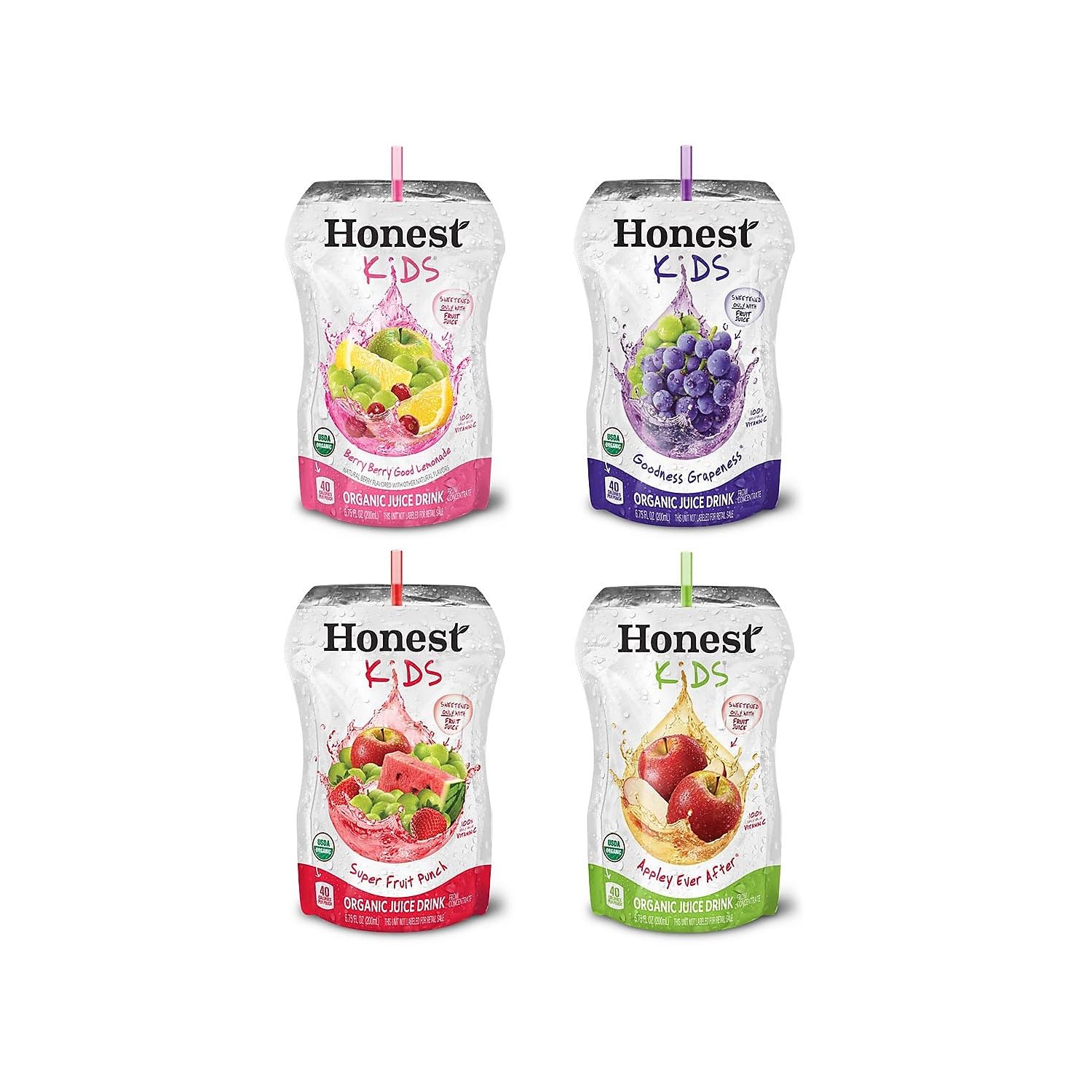 Snapklik.com : Honest Kids Variety Pack Organic Fruit Juice Drink