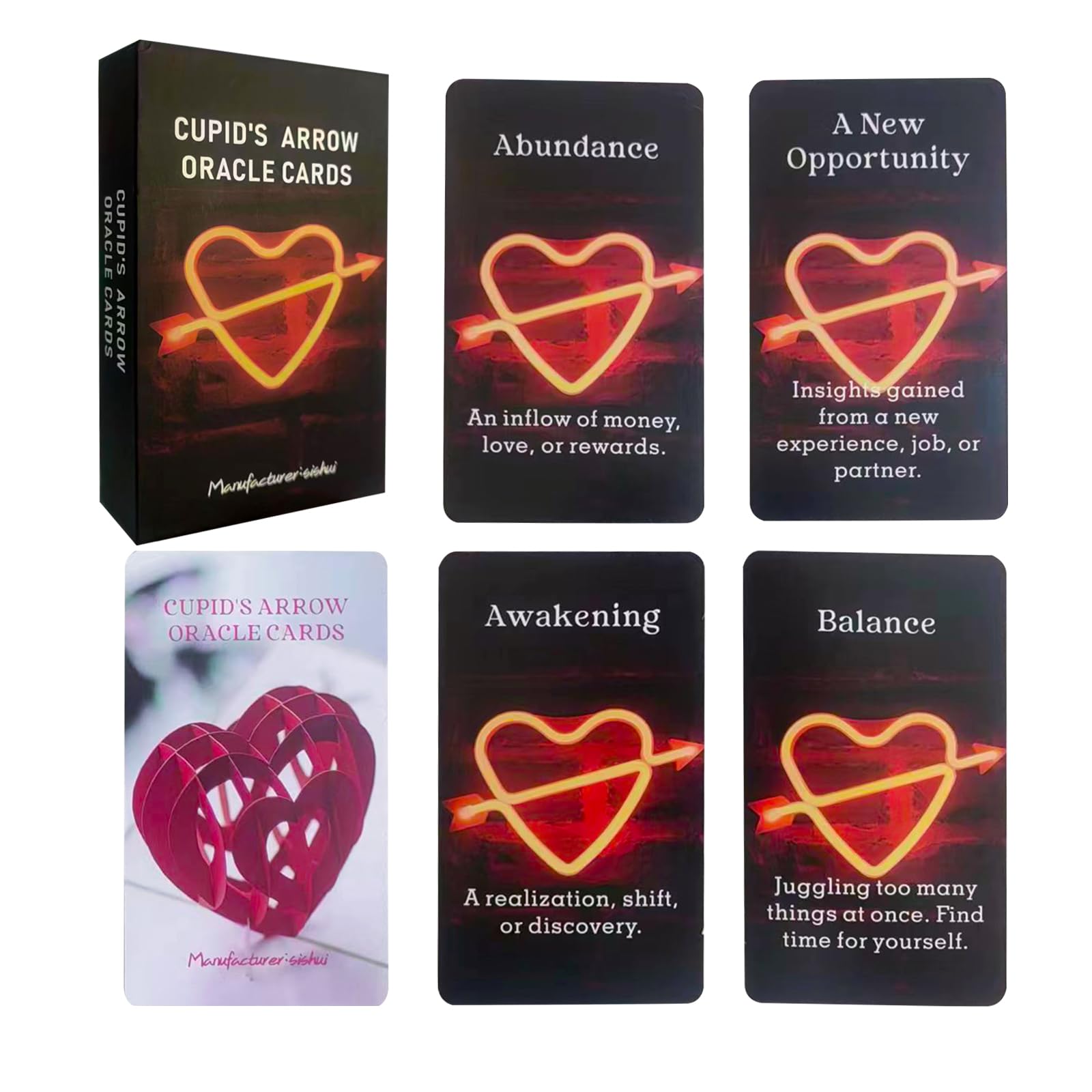 Snapklik.com : Sishui Oracle Cards Deck, Oracle Cards For Beginners ...