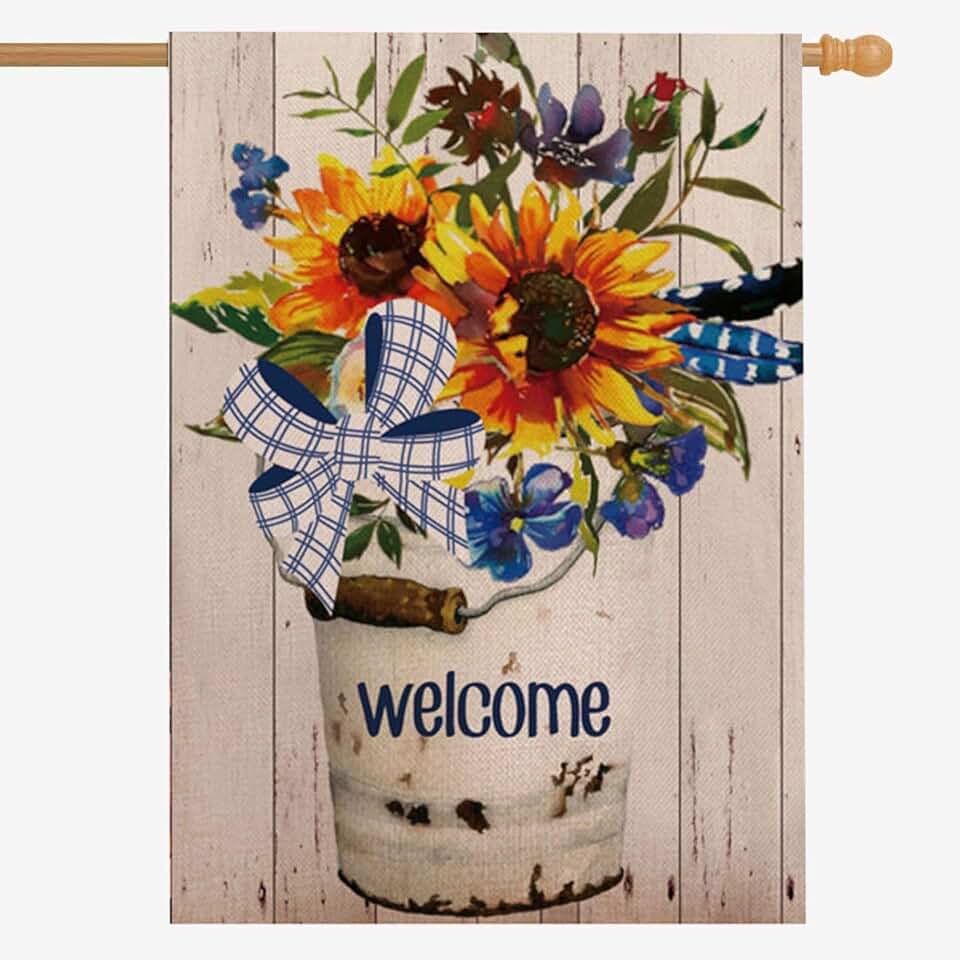 Amazon.com: spring house flags 28 x 40 double sided