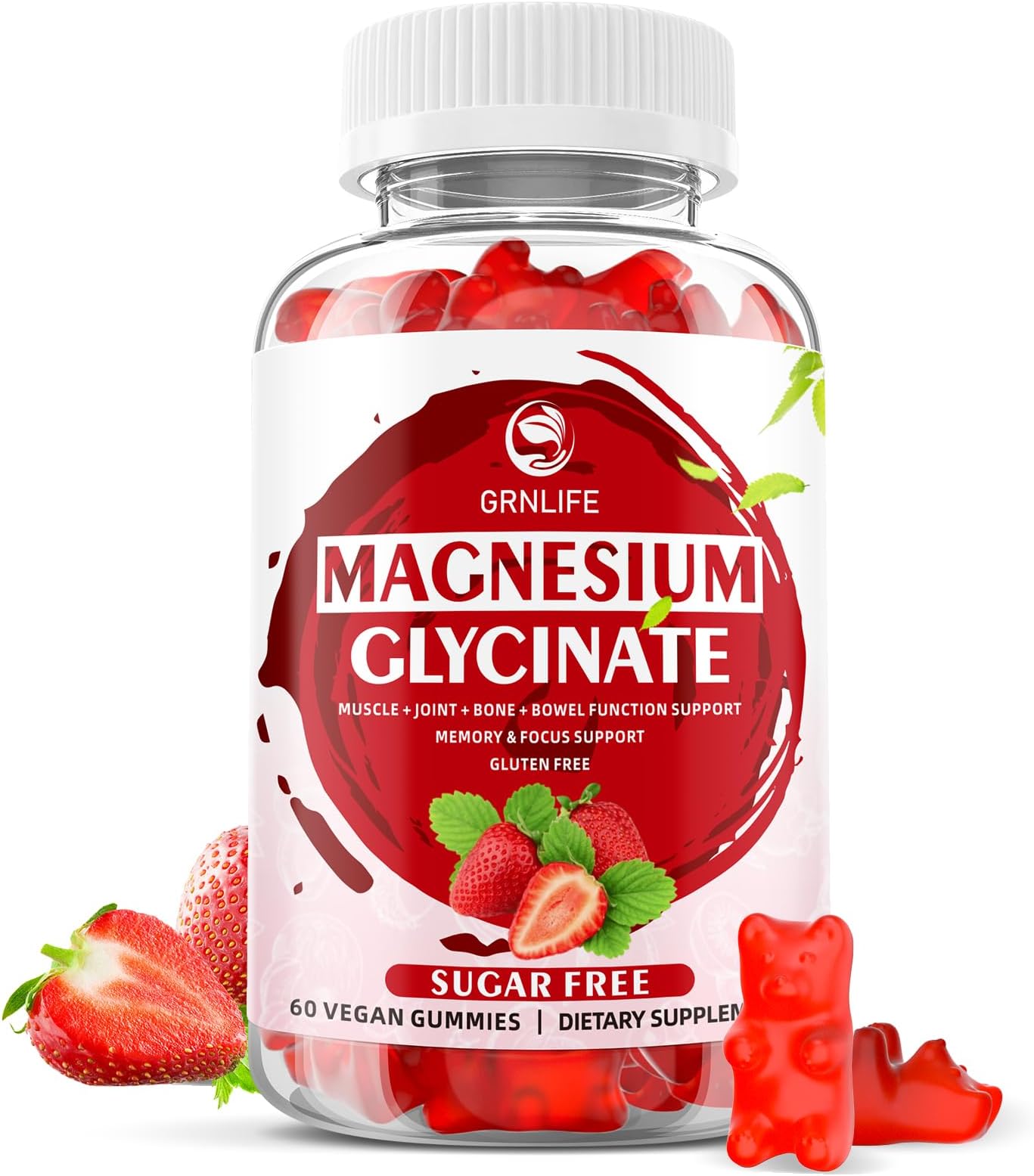 Amazon.com: GrnLife Magnesium Glycinate Gummies 600MG, Sugar Free ...
