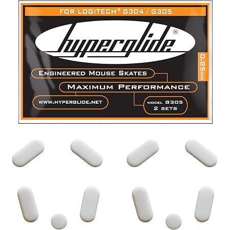 Amazon.com: Hyperglide Mouse Skates for Logitech G304 and G305 : Video ...