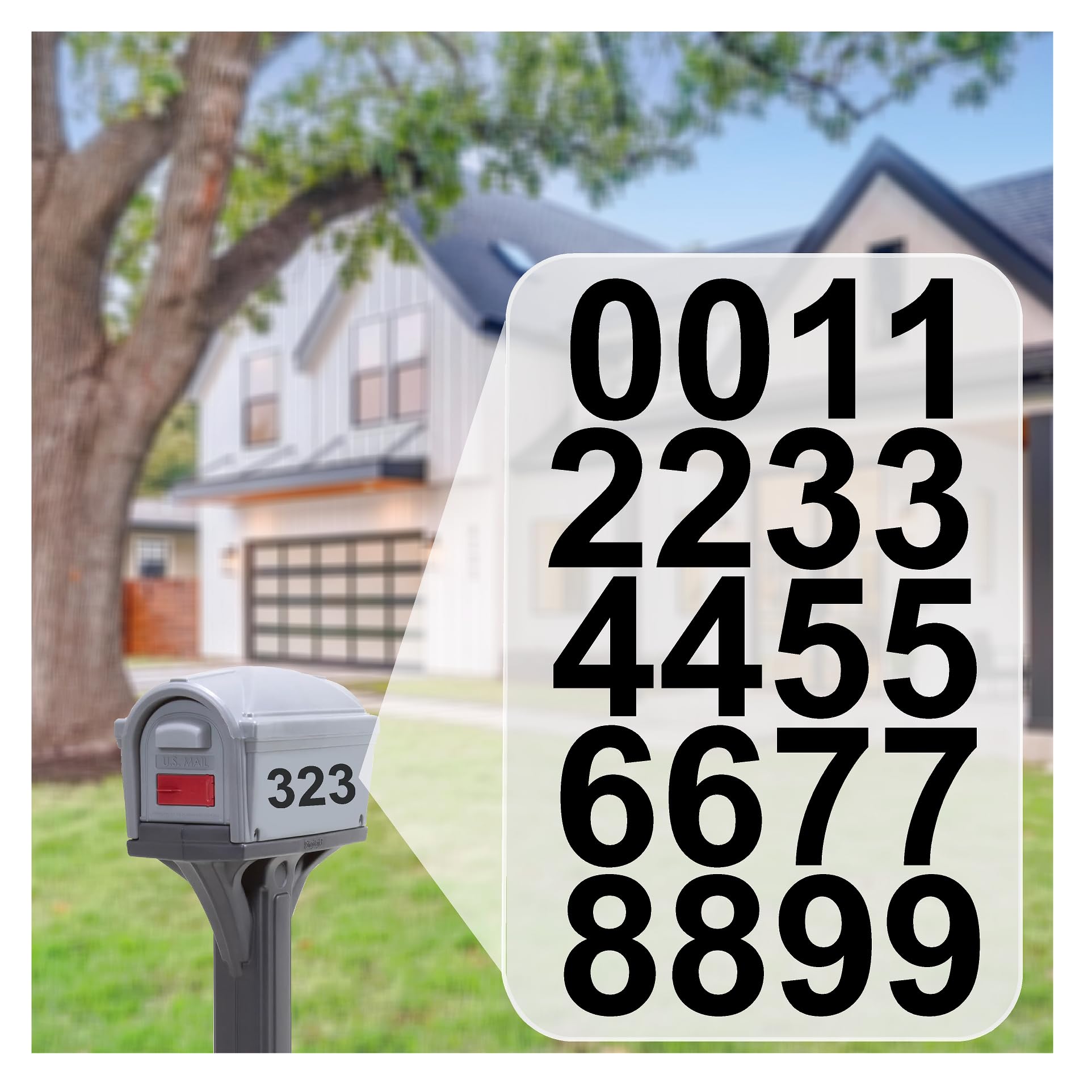 Amazon.com: 1.5" Inch Premium Mailbox Numbers (Black) - Waterproof ...