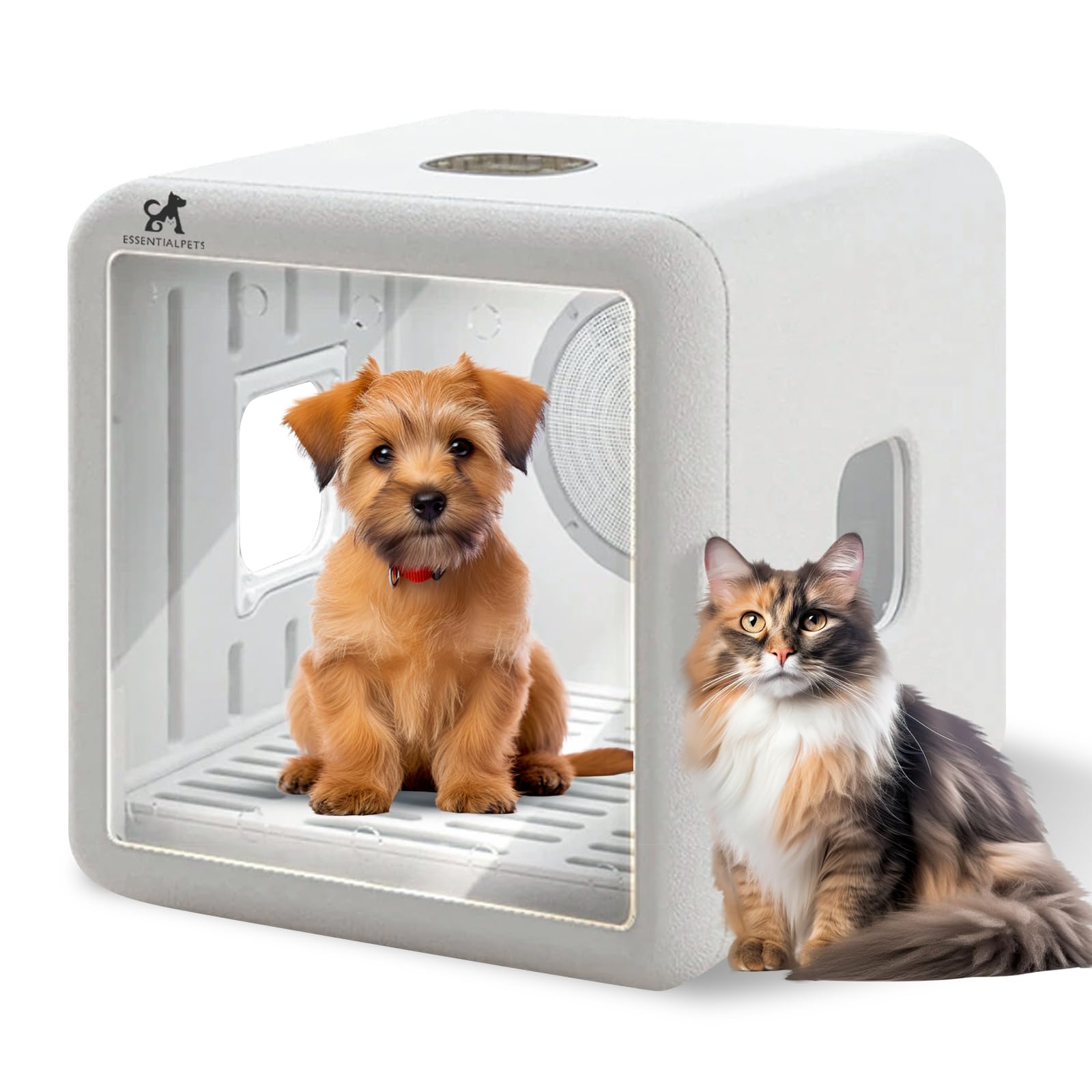 EssentialPets Large 65L Pet Grooming Dryer Box - Quick, Low Noise, Self ...