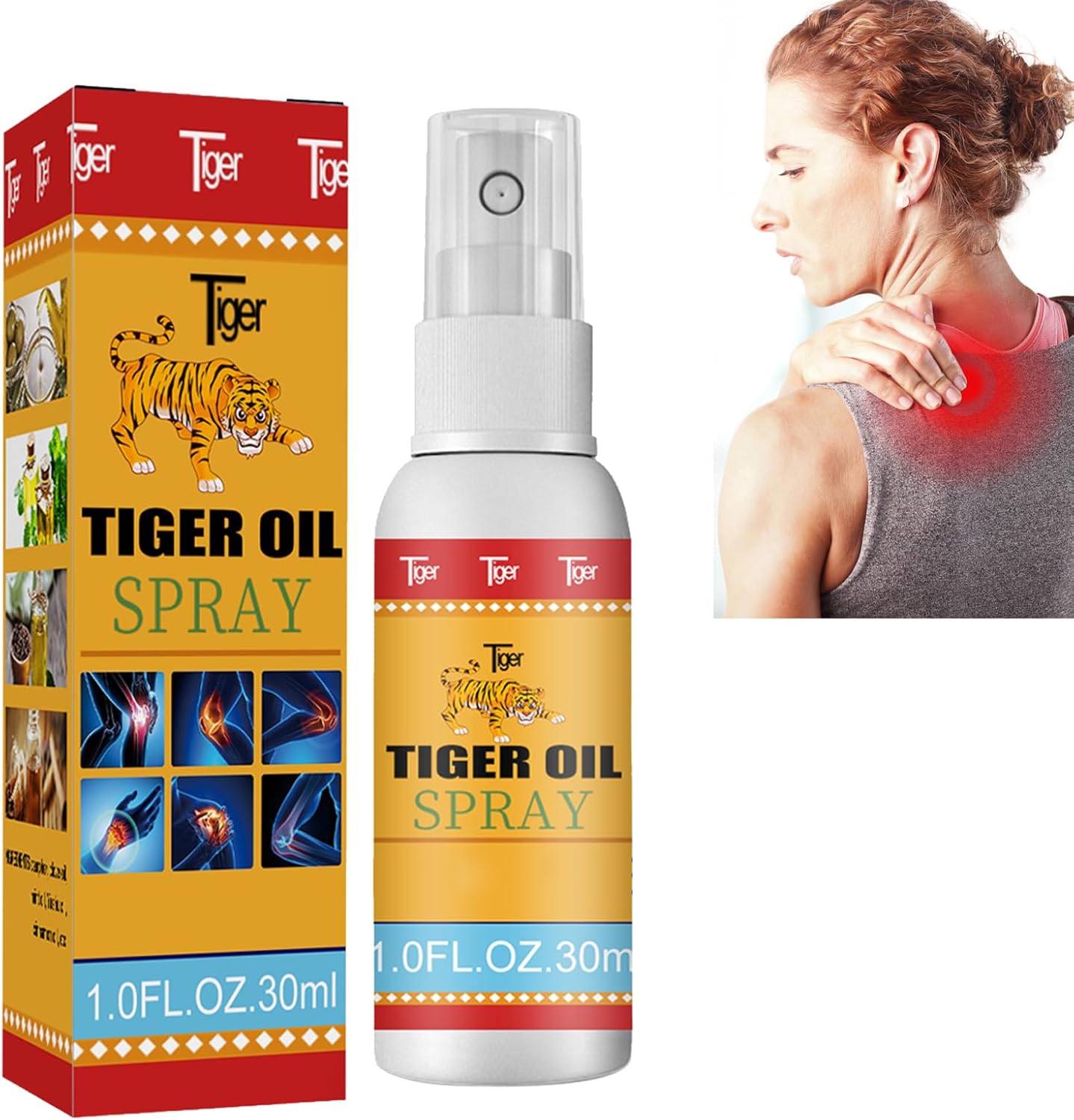 Muscle Soothing Spray,Knee Soothing Cream,Tiger Pain Spray,Pain Relief ...