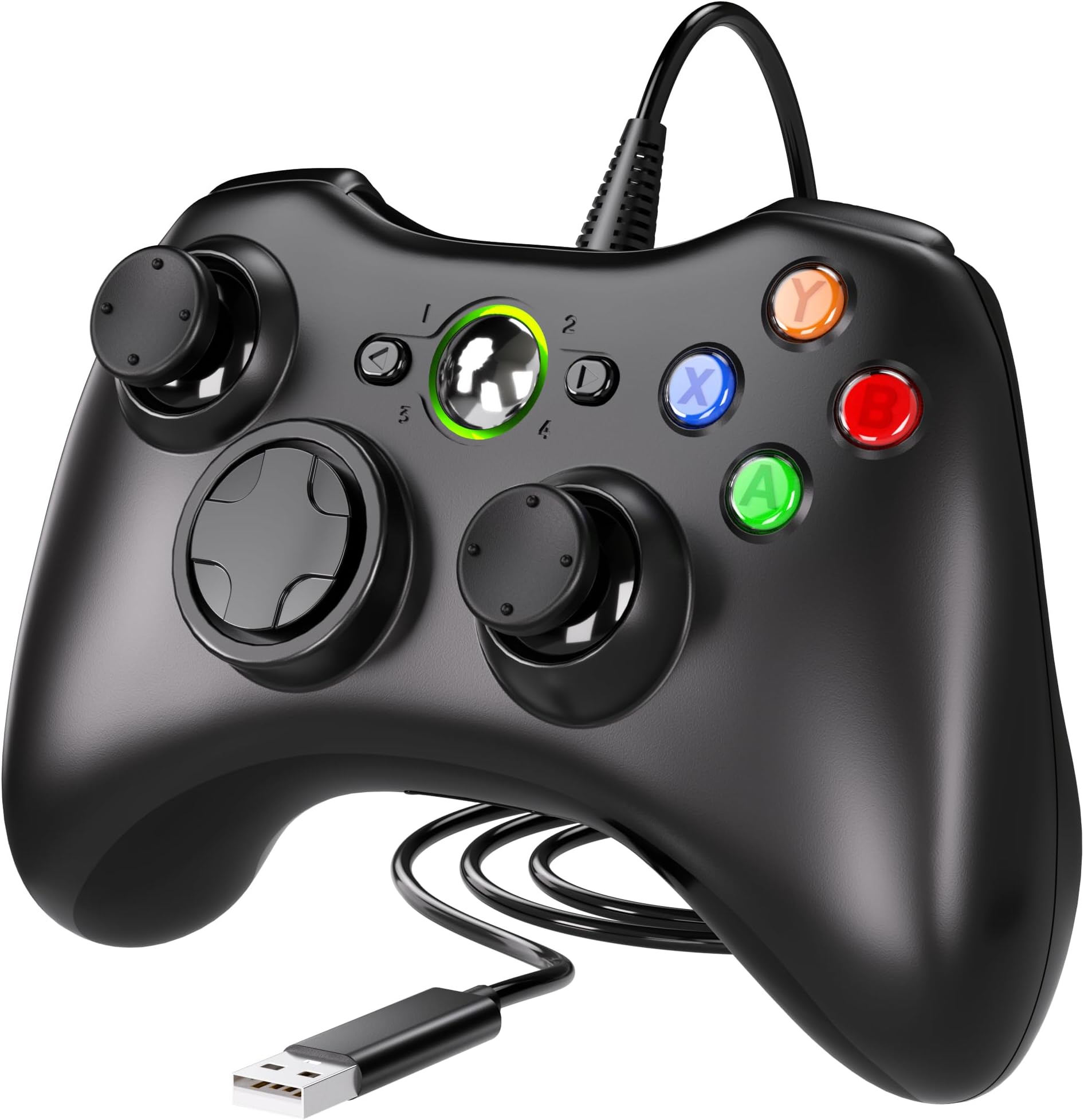Wired Controller for Xbox 360, Xbox 360 Wired Game Controller Gamepad ...