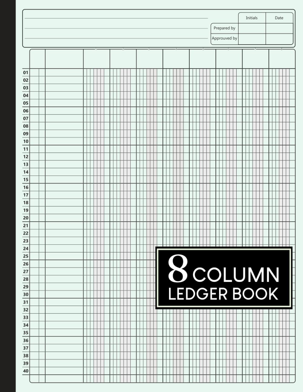 8 Column Ledger Book: Large Simple Eight Column for Bookkeeping, Accounting, Small Business ...