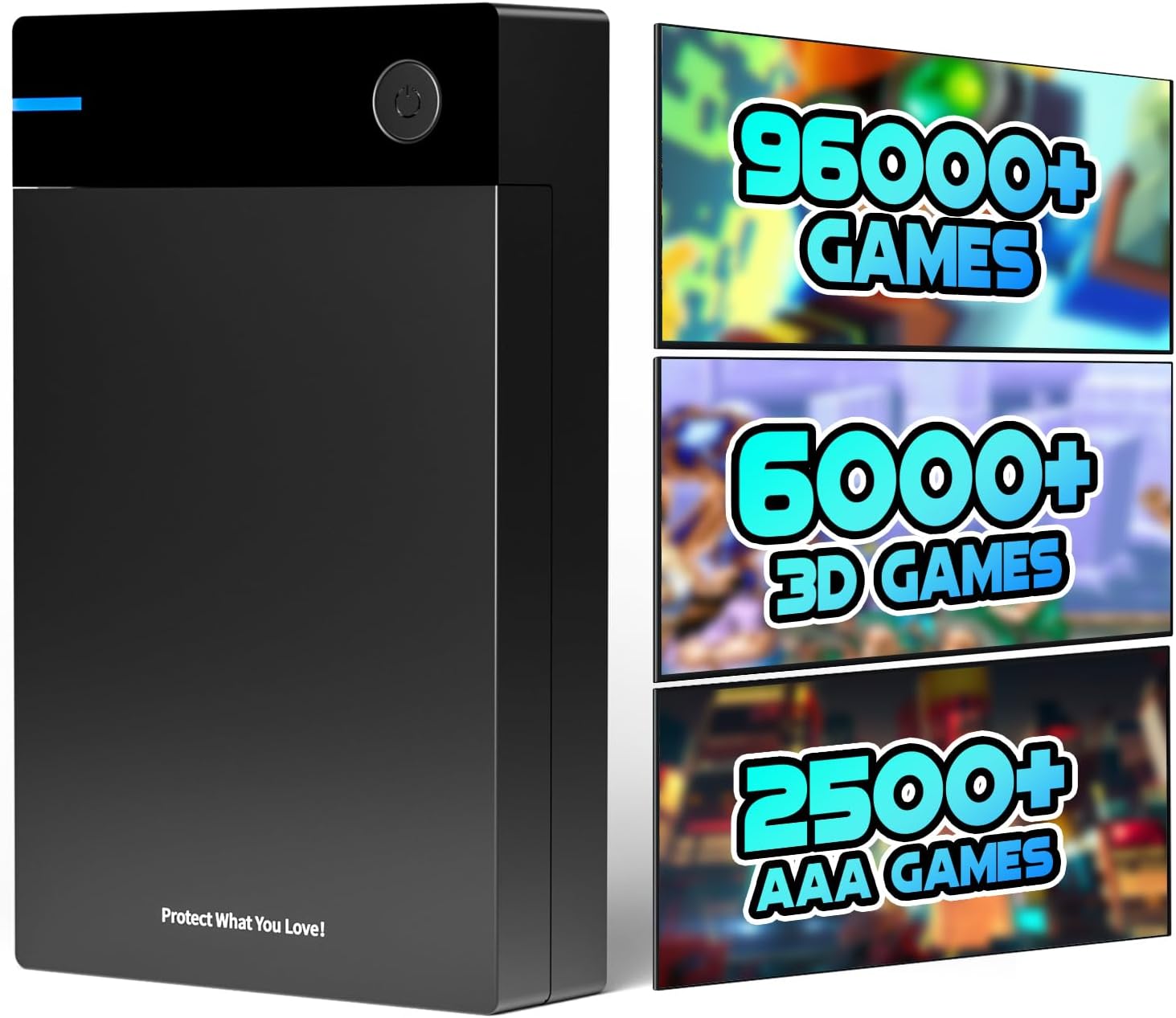 Amazon.com: 2TB Game Drive, USB 3.0, Built-in 120000+ Games, External ...