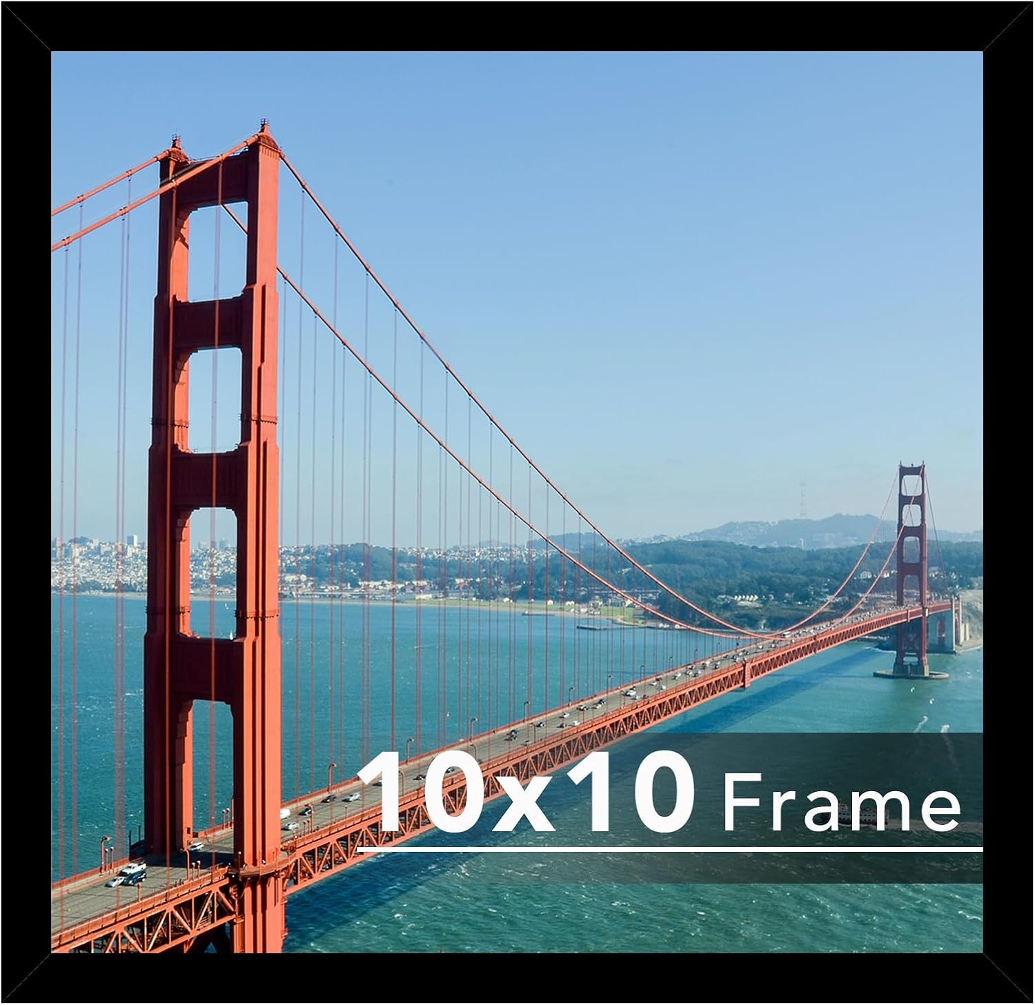 Amazon.com - HEYTUYA 10x10 Picture Frame Black for Wall Hanging, 10 x ...
