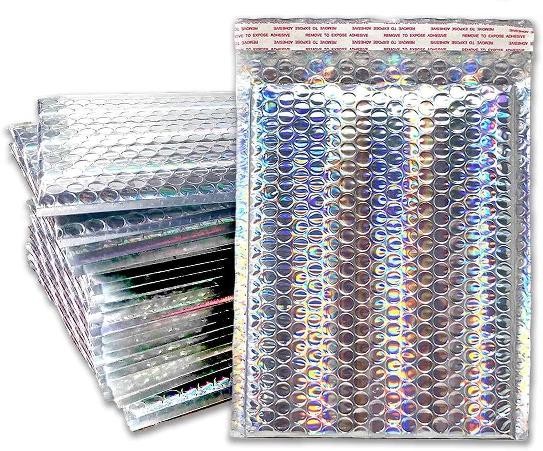 Amazon.com : Stockroom Plus 50 Pack Self-Adhesive Holographic Poly ...