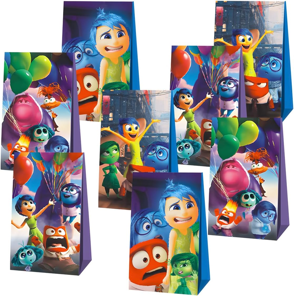Amazon.com: NVDFJEU 12Pcs Theme Party Gift Bag For Inside Out,Party ...