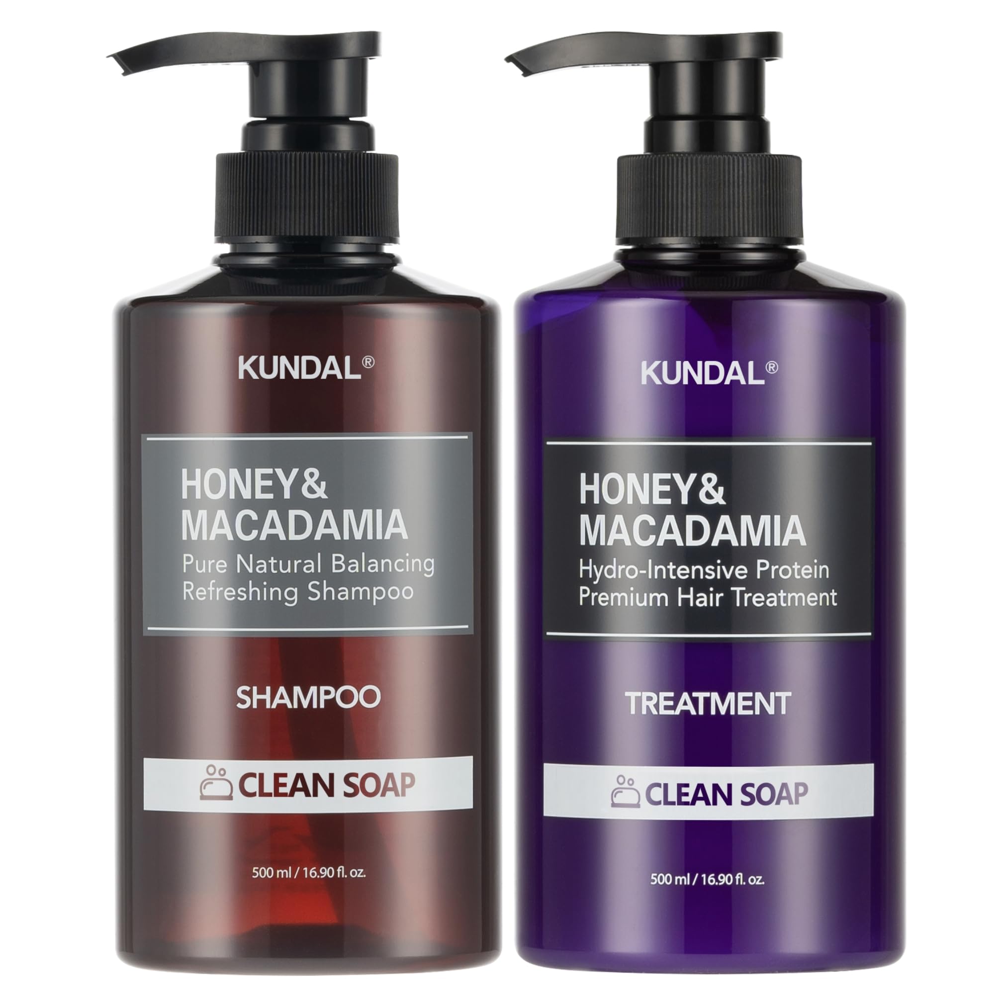 Amazon.com : KUNDAL Natural Shampoo and Conditioner Set [Clean Soap ...