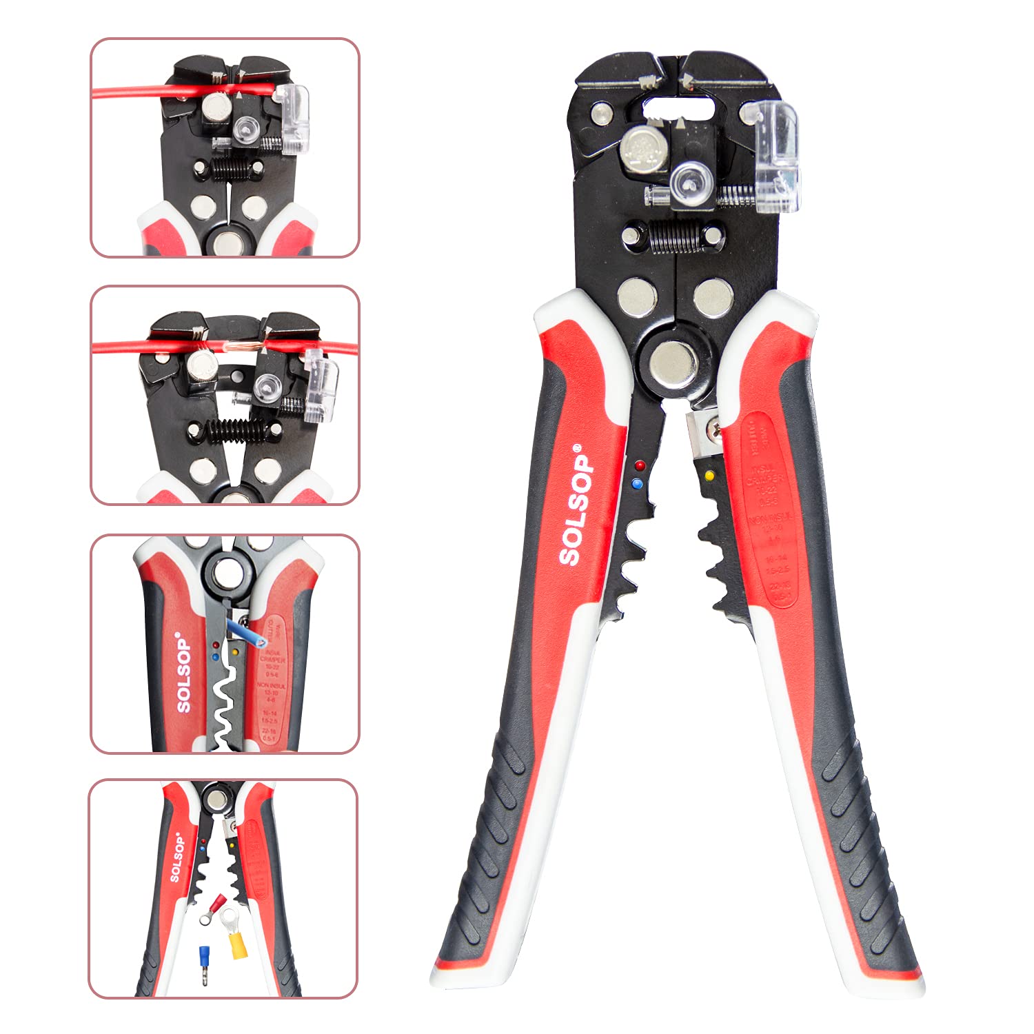 Pelacables automático Solsop para cables AWG sólidos y...B095C4T2HF ...