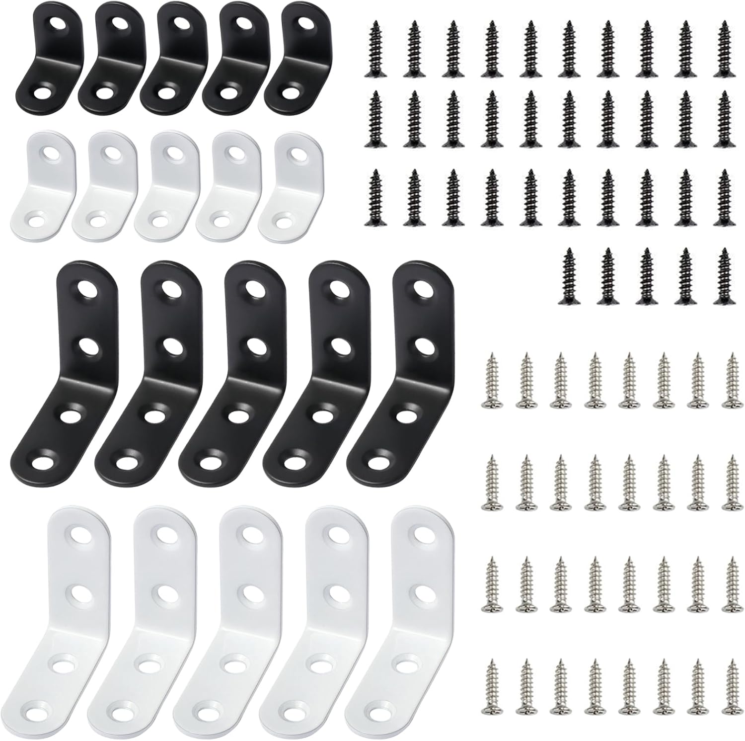 Dorart Home 20pcs Staffe a L Angoli In Acciaio Inossidabile Angolo di ...