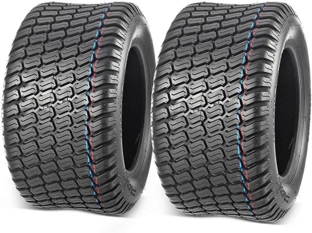 Amazon.com: MaxAuto 2Pcs 18X8.50-10 Turf Lawn Mower Tractor Riding Tire P332 4PR Load Range B ...
