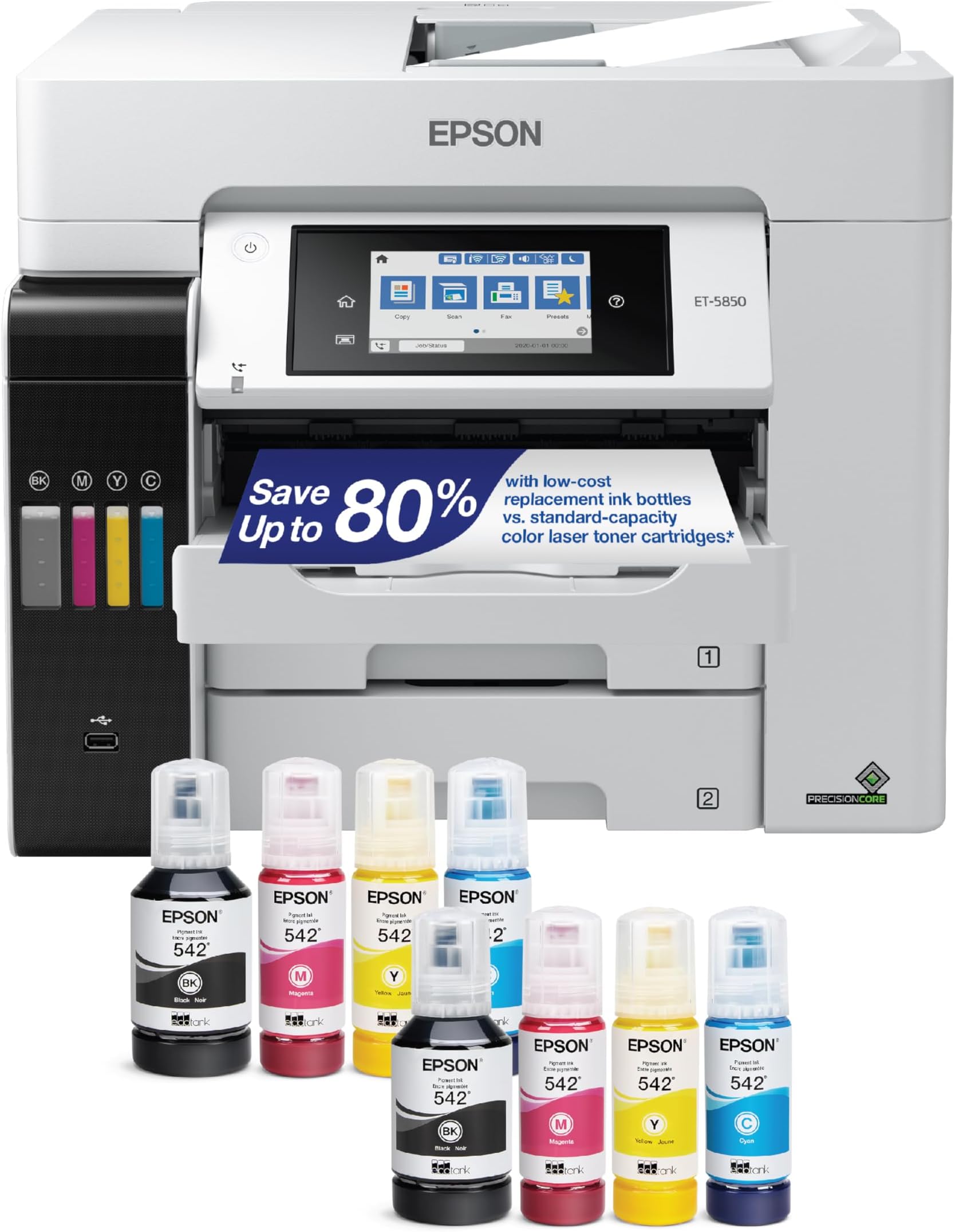 Epson EcoTank Pro ET-5850 Impresora Supertank Inalámbrica en Color Todo ...