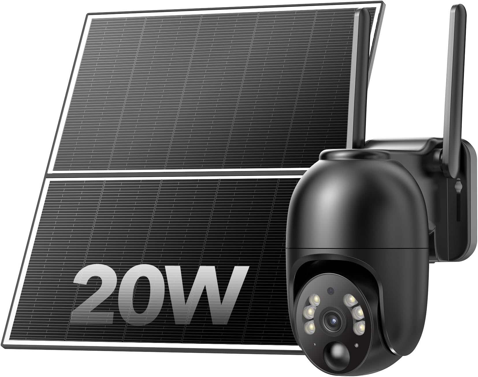 Amazon.com : SEHMUA 24/7 Recording Solar Security Cameras Wireless ...