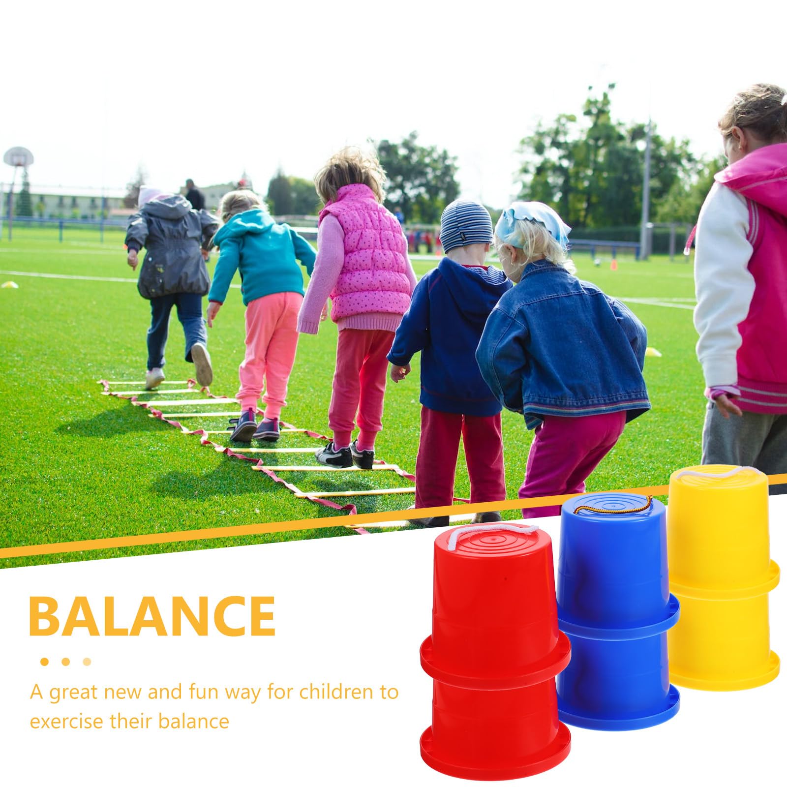 Feet Walking With Stilts 3 Pairs Bucket Stilts Plastic Walking Cups