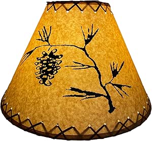 Rustic Pine Cone Scene Lamp Shade - 16" - Amazon.com