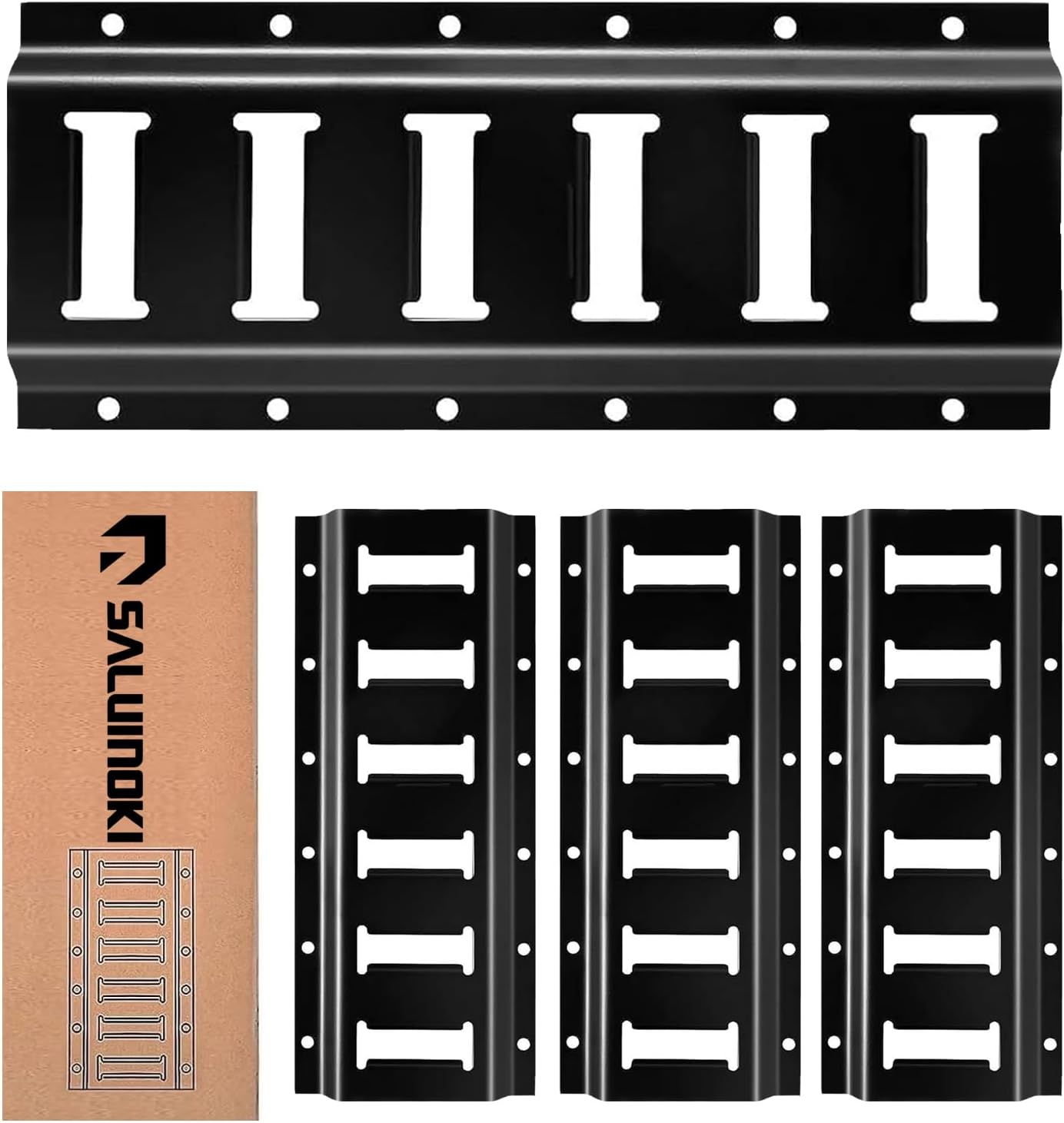 SALUINOKI 4Pack 1ft E Track Rails Tie Down Etrack Rail with Powder ...