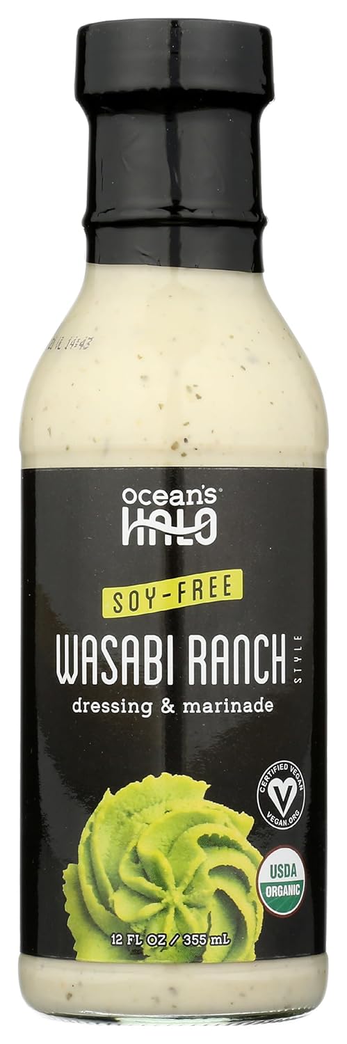 Amazon.com : OCEANS HALO Organic Wasabi Ranch Dressing & Marinade, 12 ...