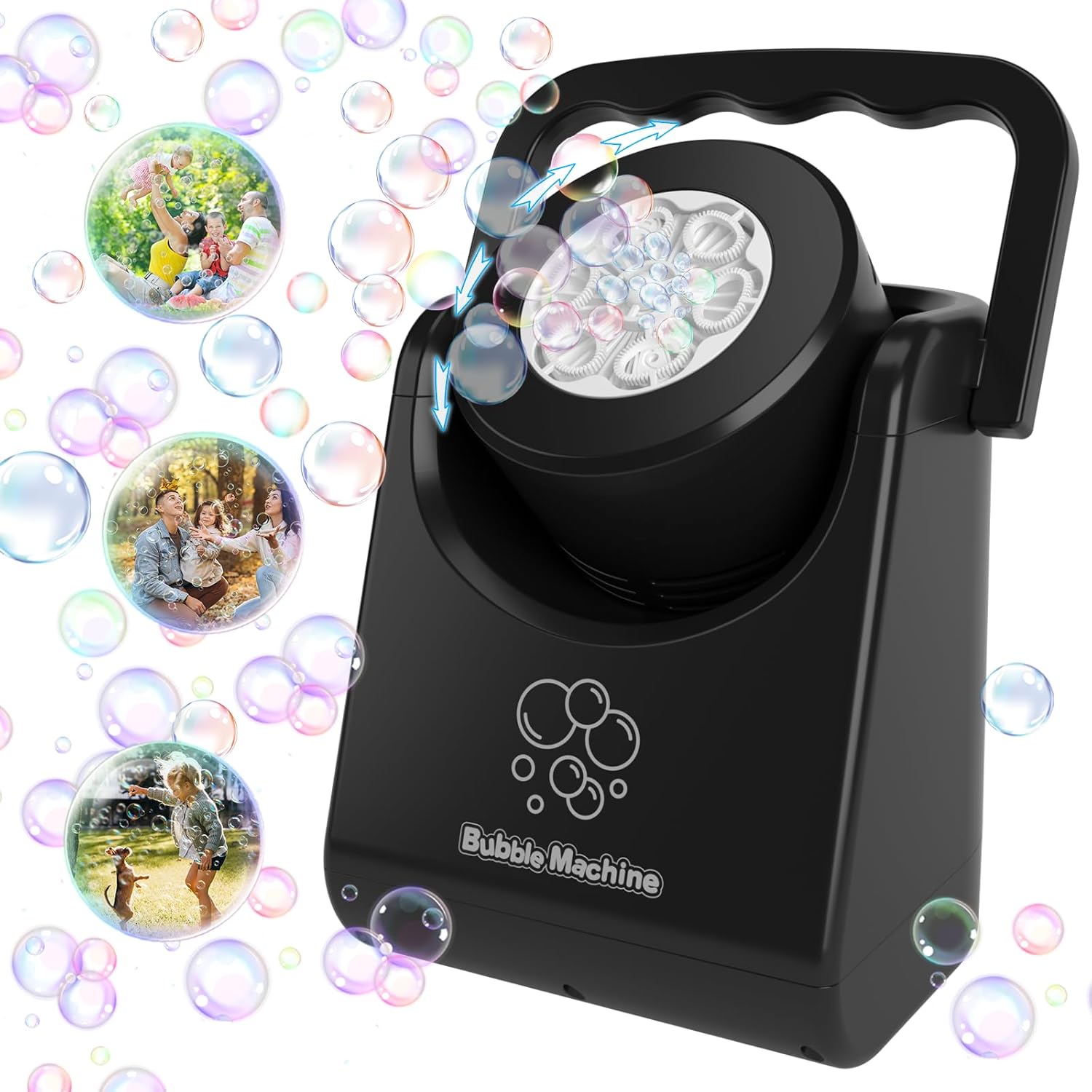 Amazon.com: Bubble Machine for Kids Toddlers,Automatic Bubble Blower ...