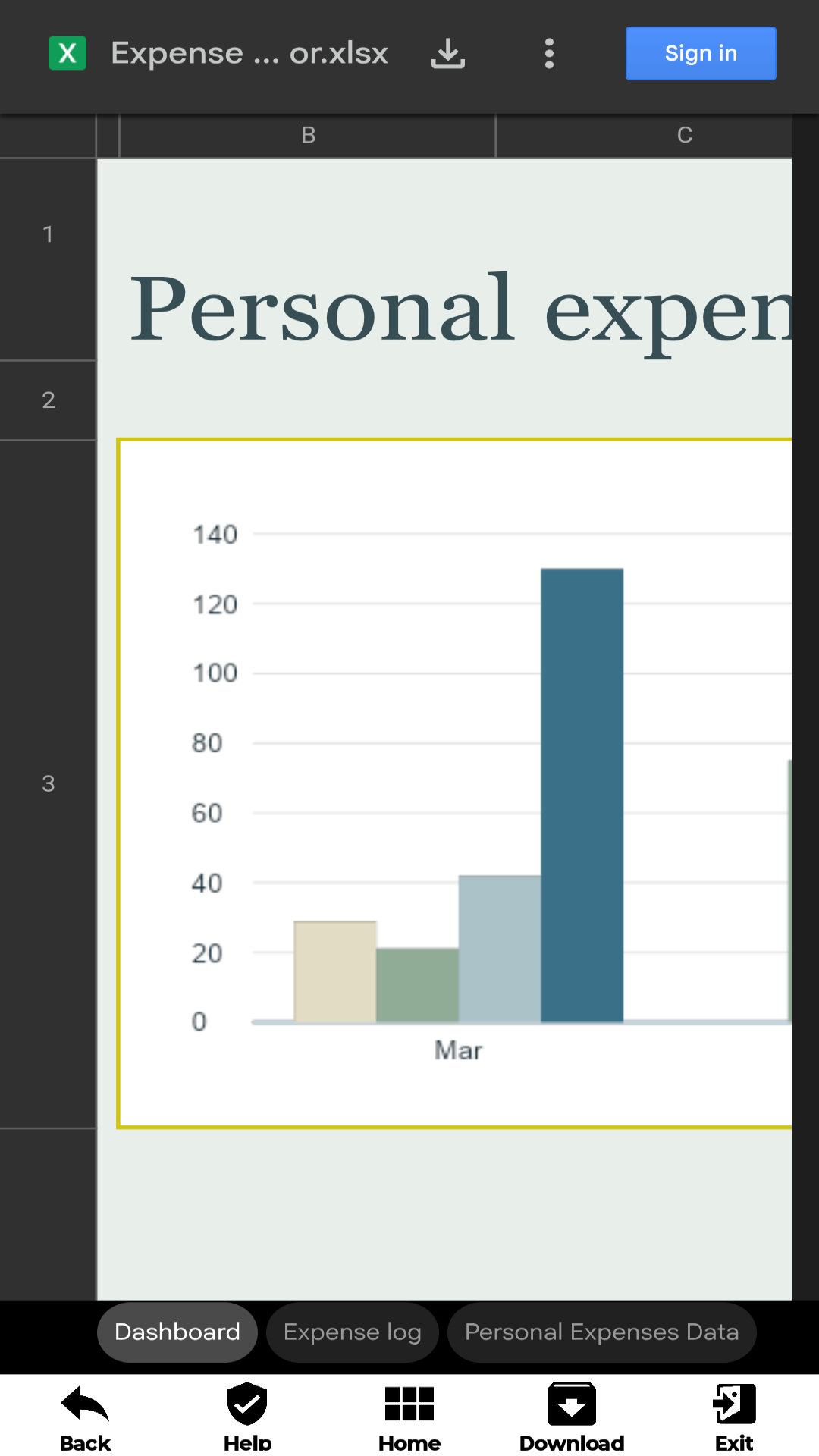 Expense Report Excel Sheets - App on Amazon Appstore