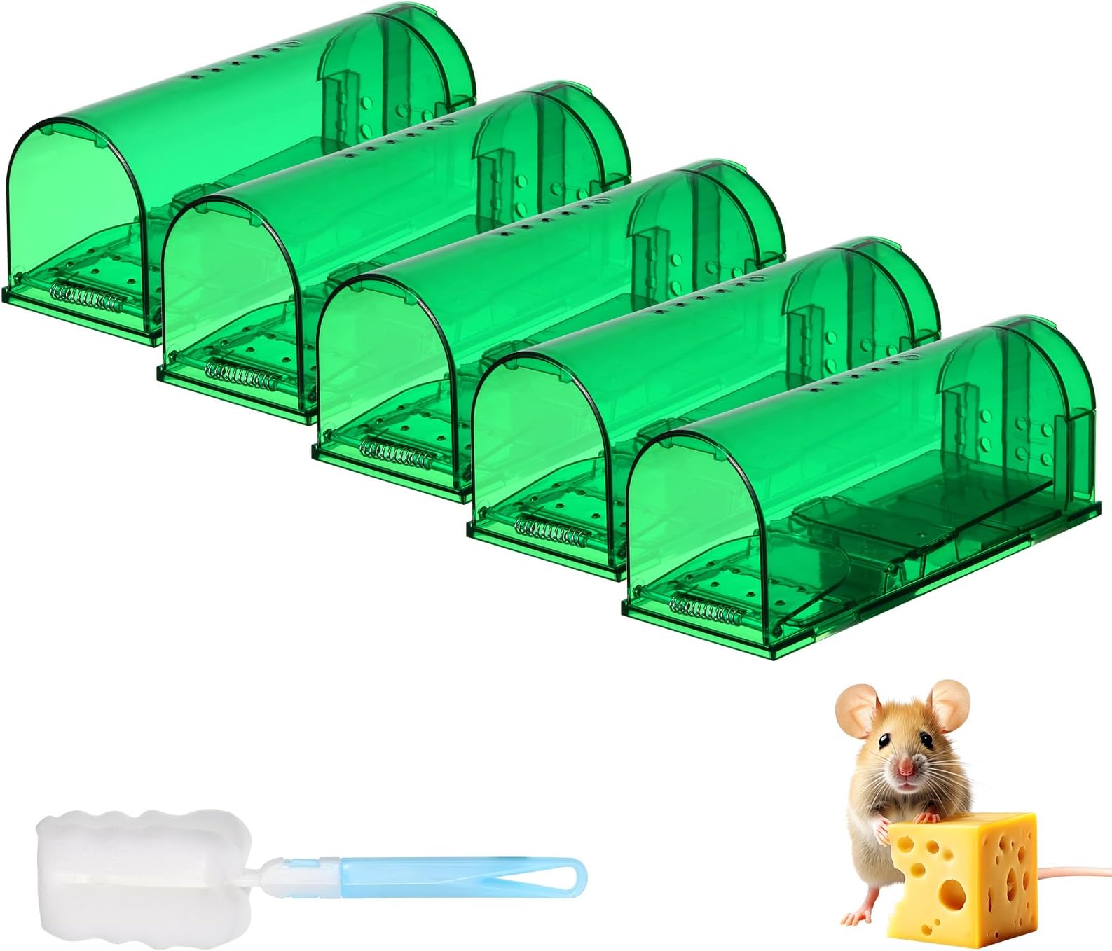 APPAREL MATTER 5Pcs Humane Mouse Traps Indoors &Outdoors, Washable ...