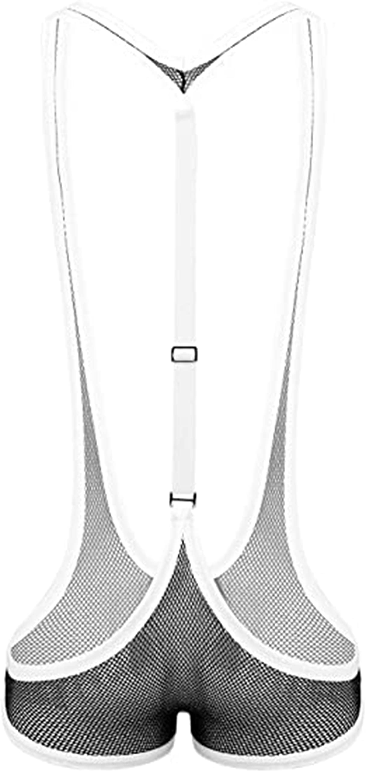 Buy Cneer Men's Jockstrap Underwear Mesh See Through Bulge Pouch ...