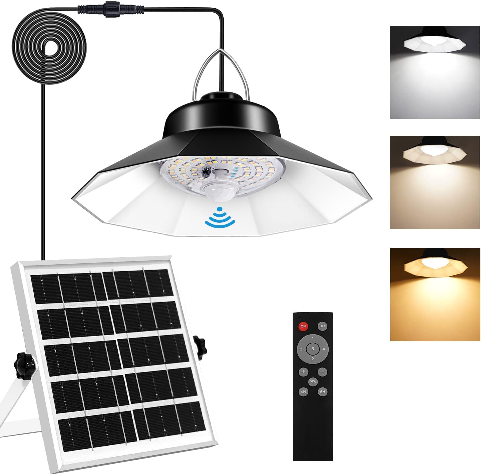 Aqonsie Solar Shed Light Indoor Outdoor Solar Pendant Daytime Work ...