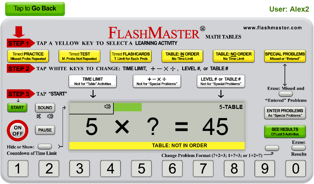 FlashMaster App--Math Facts - App on the Amazon Appstore
