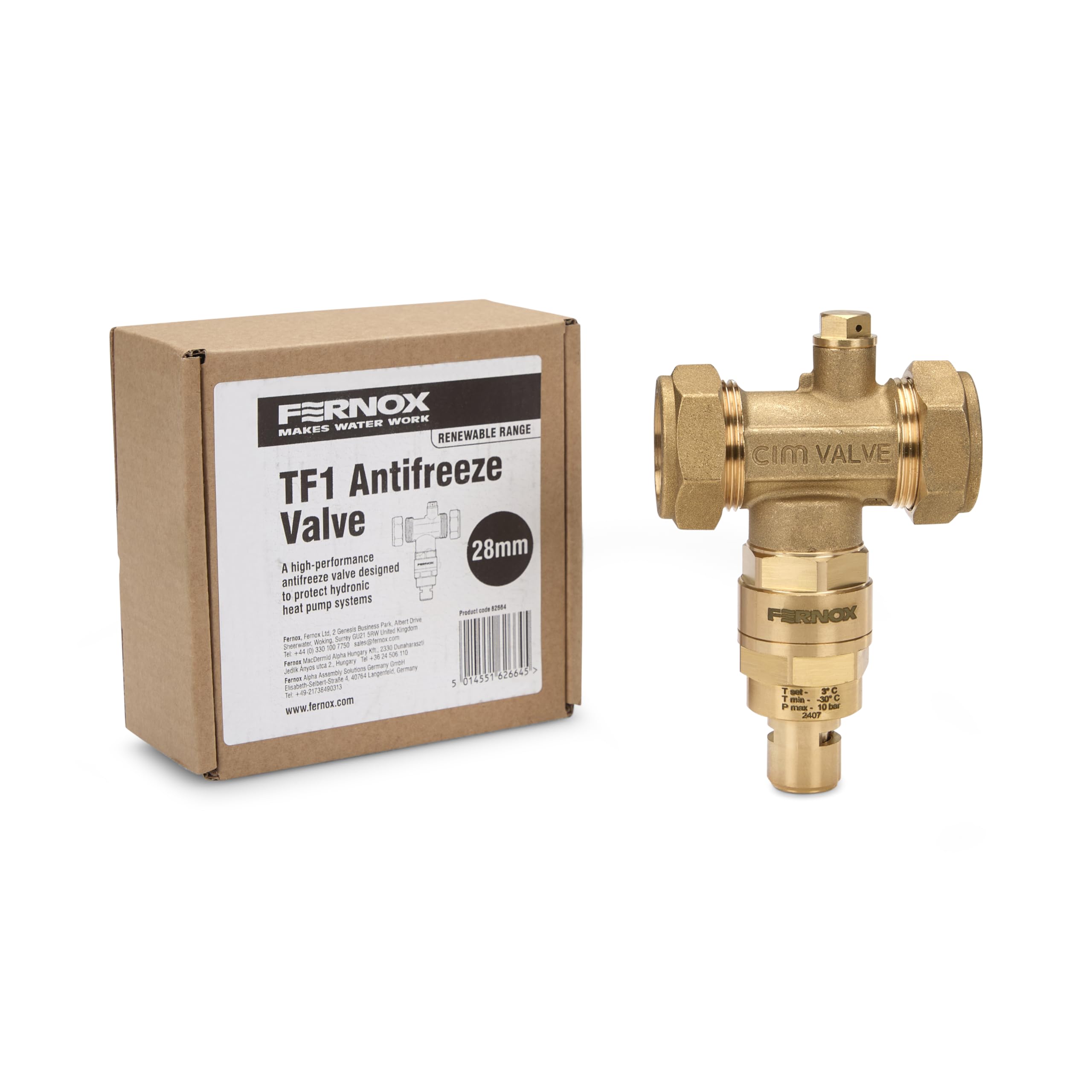 Fernox Heat Pump Antifreeze Valve Protect Hydronic Heat Pump System ...